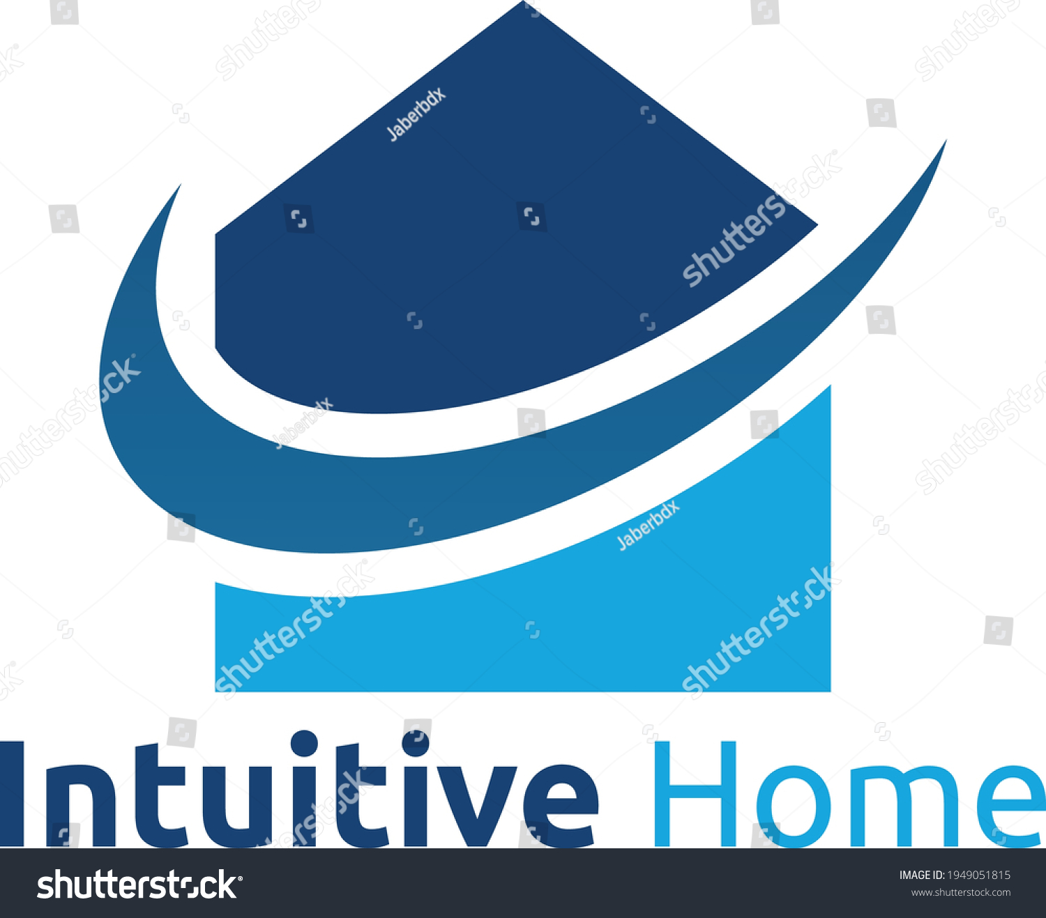 Intuitive Home Logo Design Concept Stock Vector (Royalty Free ...
