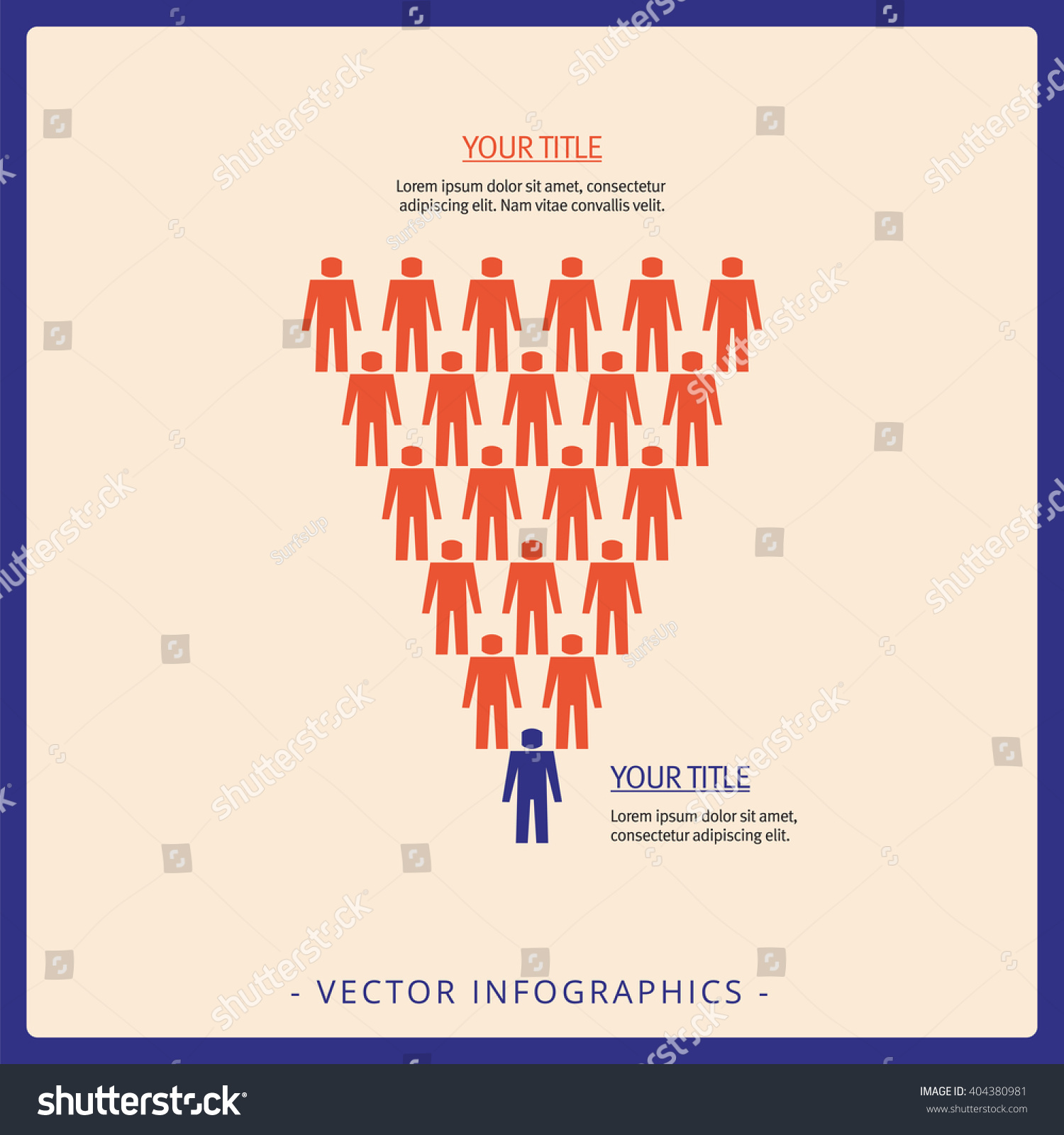 Inverted People Pyramid Vector Template Stock Vector (Royalty Free ...