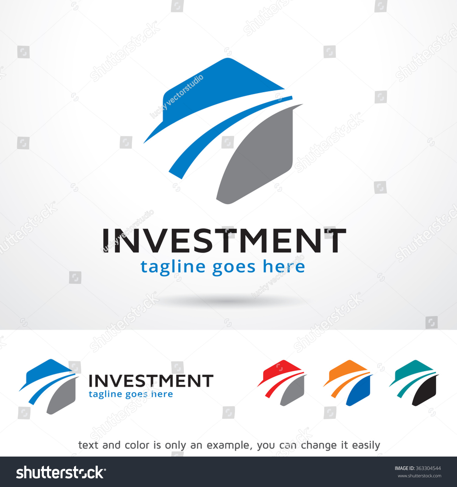 Investment Logo Template Design Vector Stock Vector (Royalty Free ...