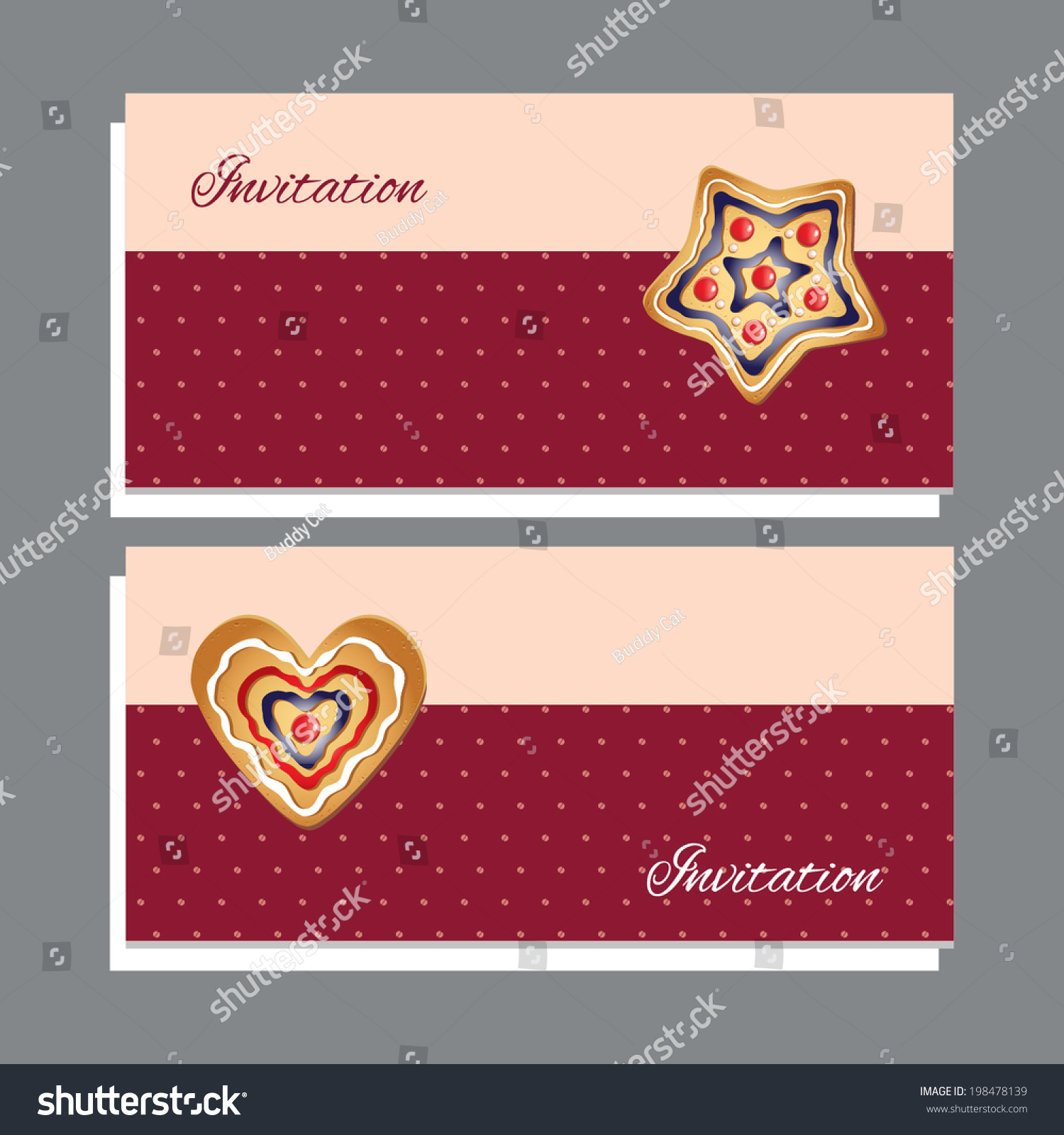 Invitation Stock Vector (Royalty Free) 198478139 | Shutterstock