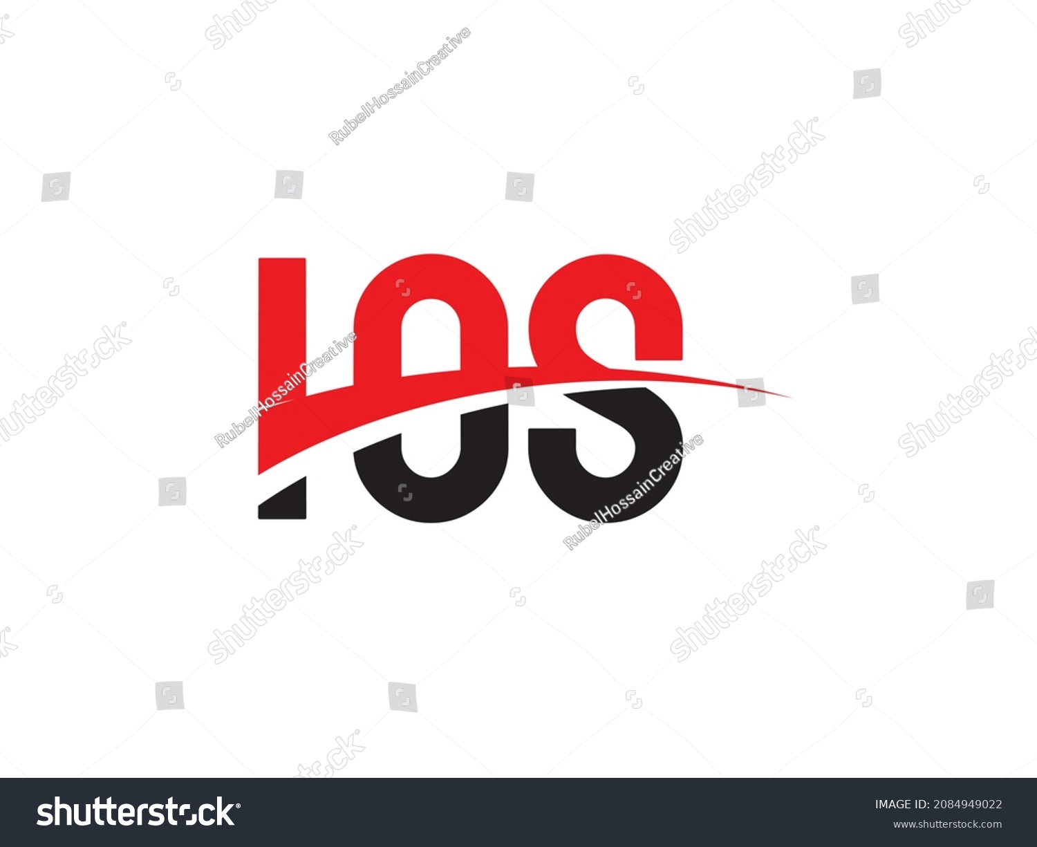 Ios Letter Initial Logo Design Vector Stock Vector (Royalty Free ...