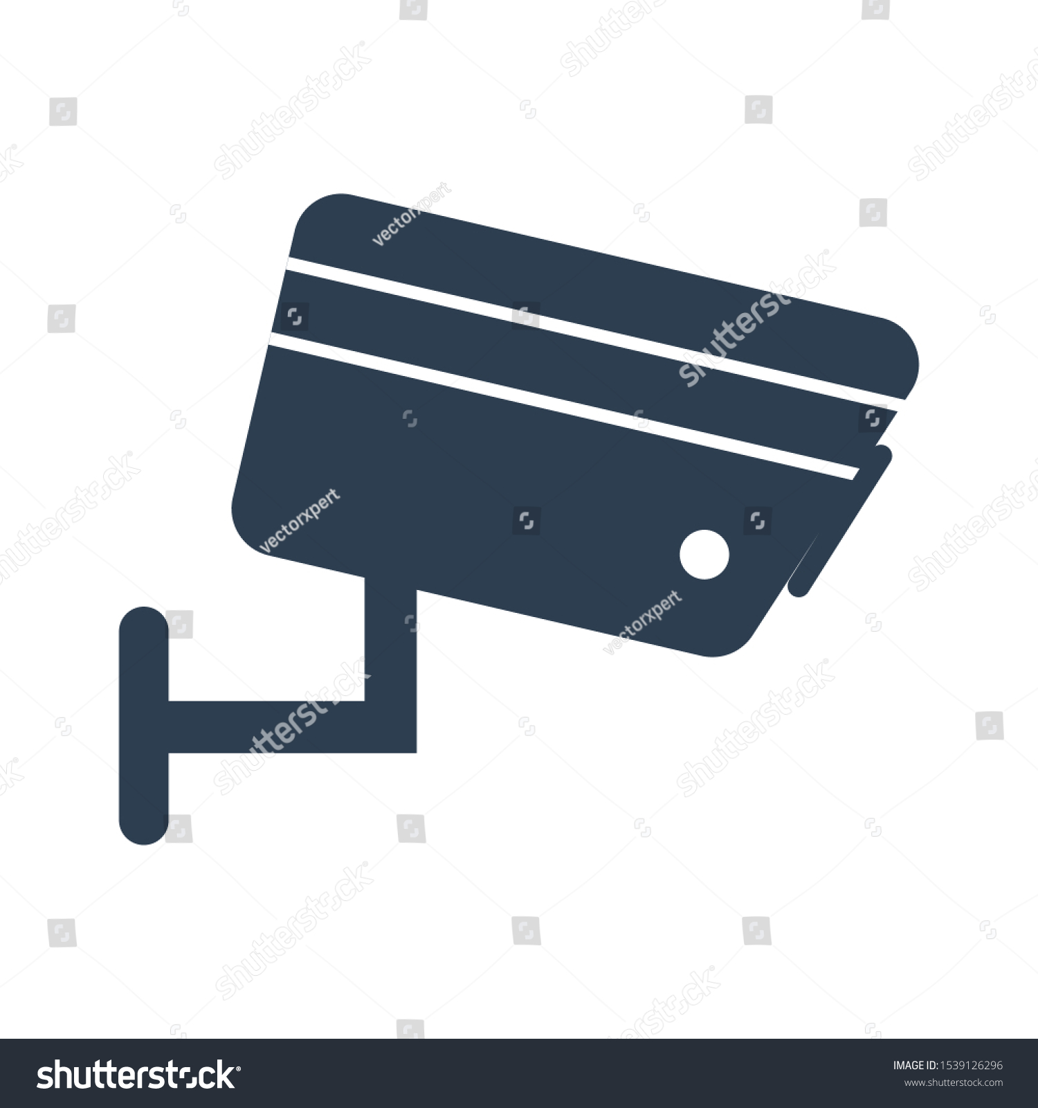 Ip Camera Icon Vector Cctv Camera Stock Vector (Royalty Free) 1539126296