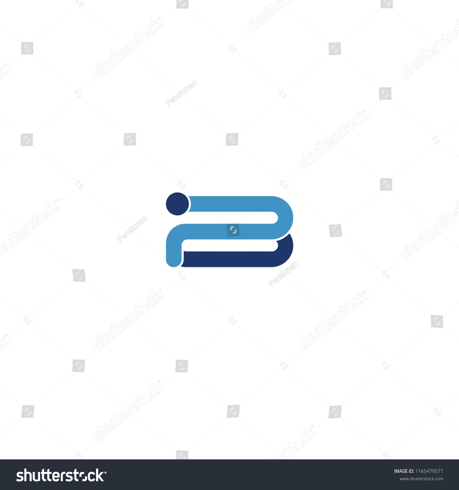 Ipb Logo Designs Stock Vector (Royalty Free) 1165479571