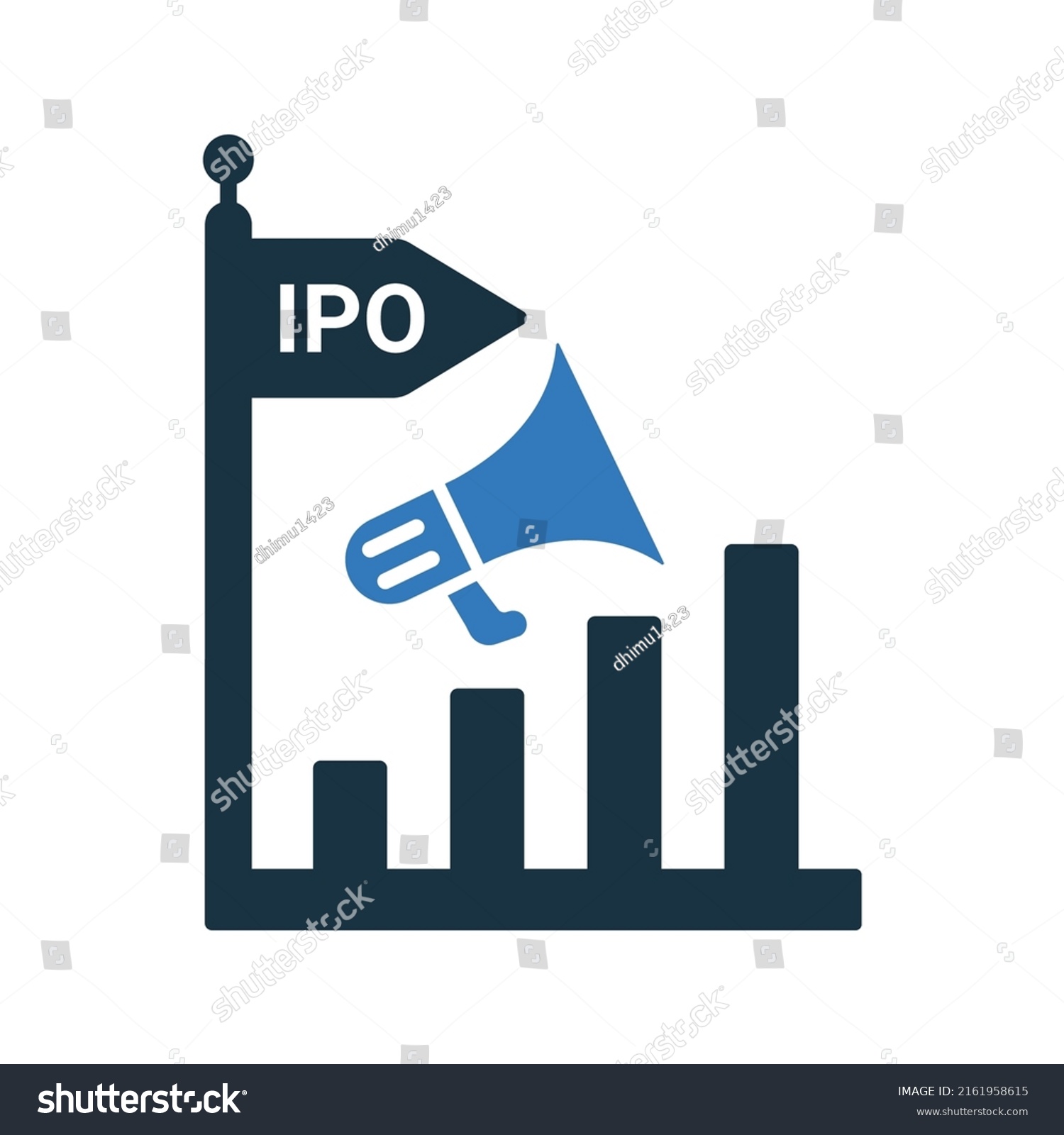 Ipo Initial Offering Public Icon Simple Stock Vector (Royalty Free ...