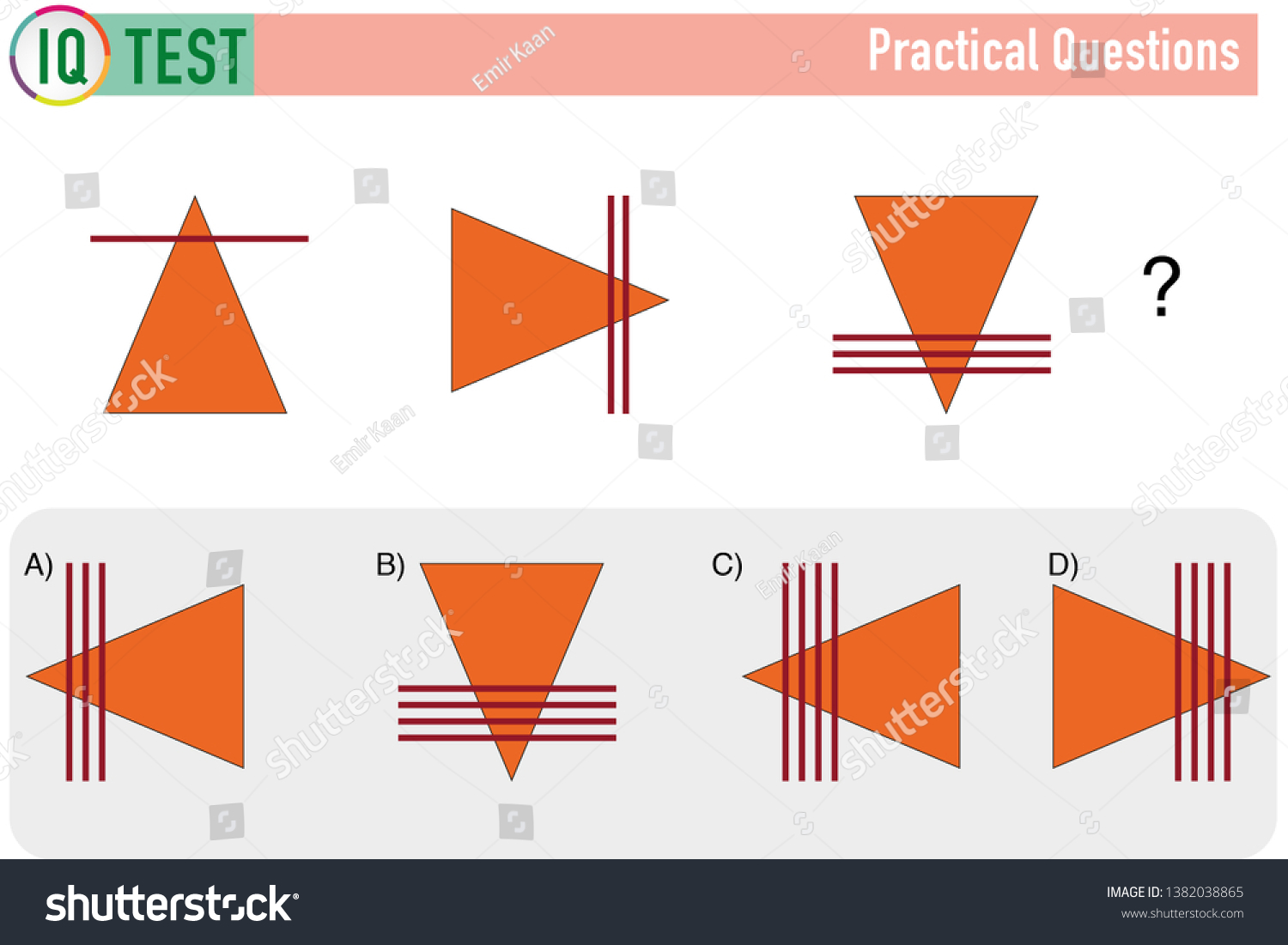 Iq Test Practical Questions Stock Vector (Royalty Free) 1382038865 ...