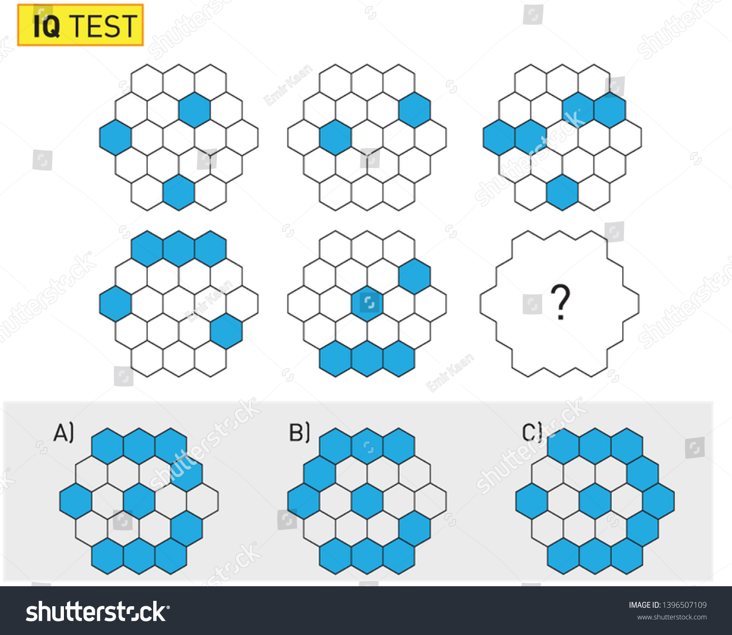 Iq Test Practical Questions Shape Completion Stock Vector (Royalty Free ...