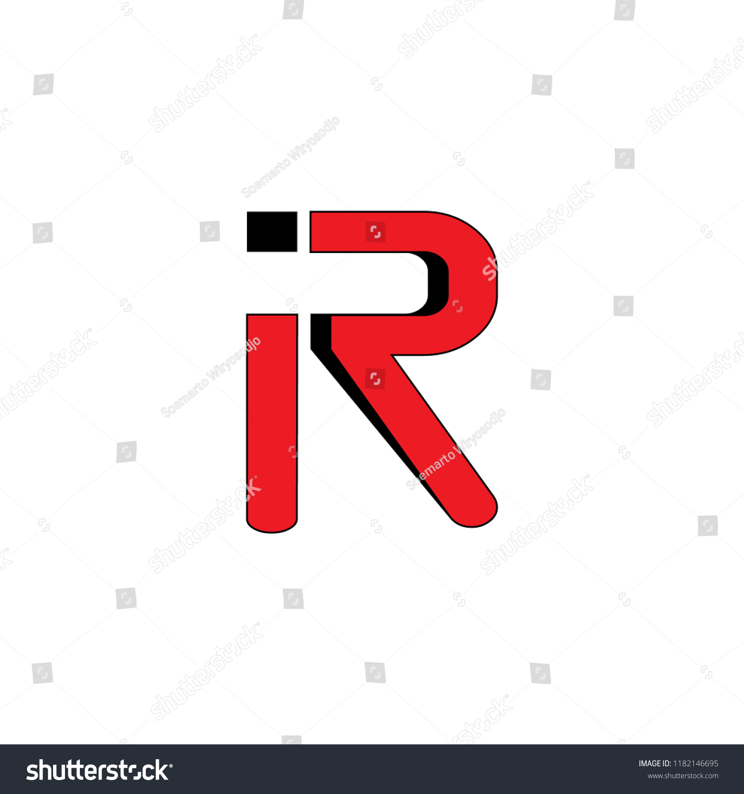 Ir Logo Vector: vector de stock (libre de regalías) 1182146695 ...