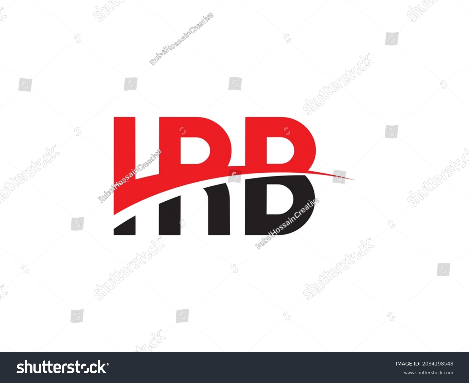 Irb Letter Initial Logo Design Vector Stock Vector (Royalty Free ...