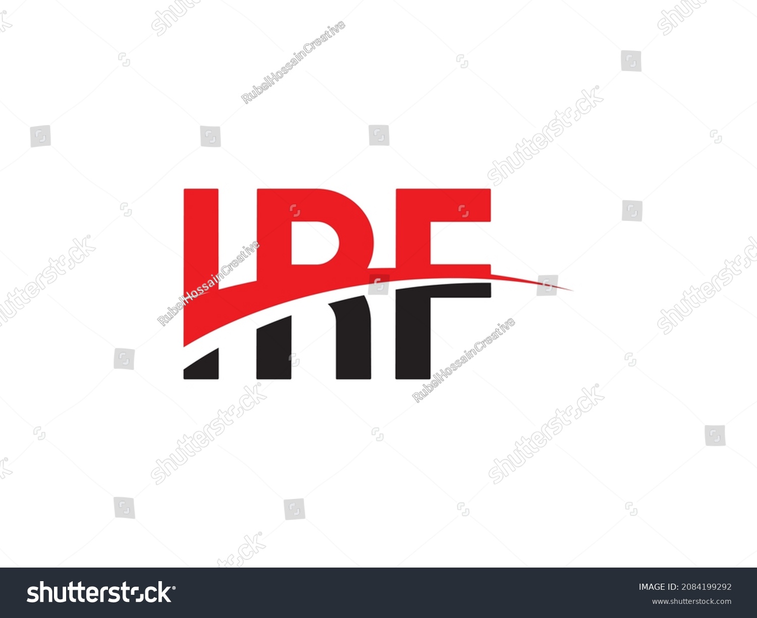 Irf Letter Initial Logo Design Vector Stock Vector (Royalty Free ...