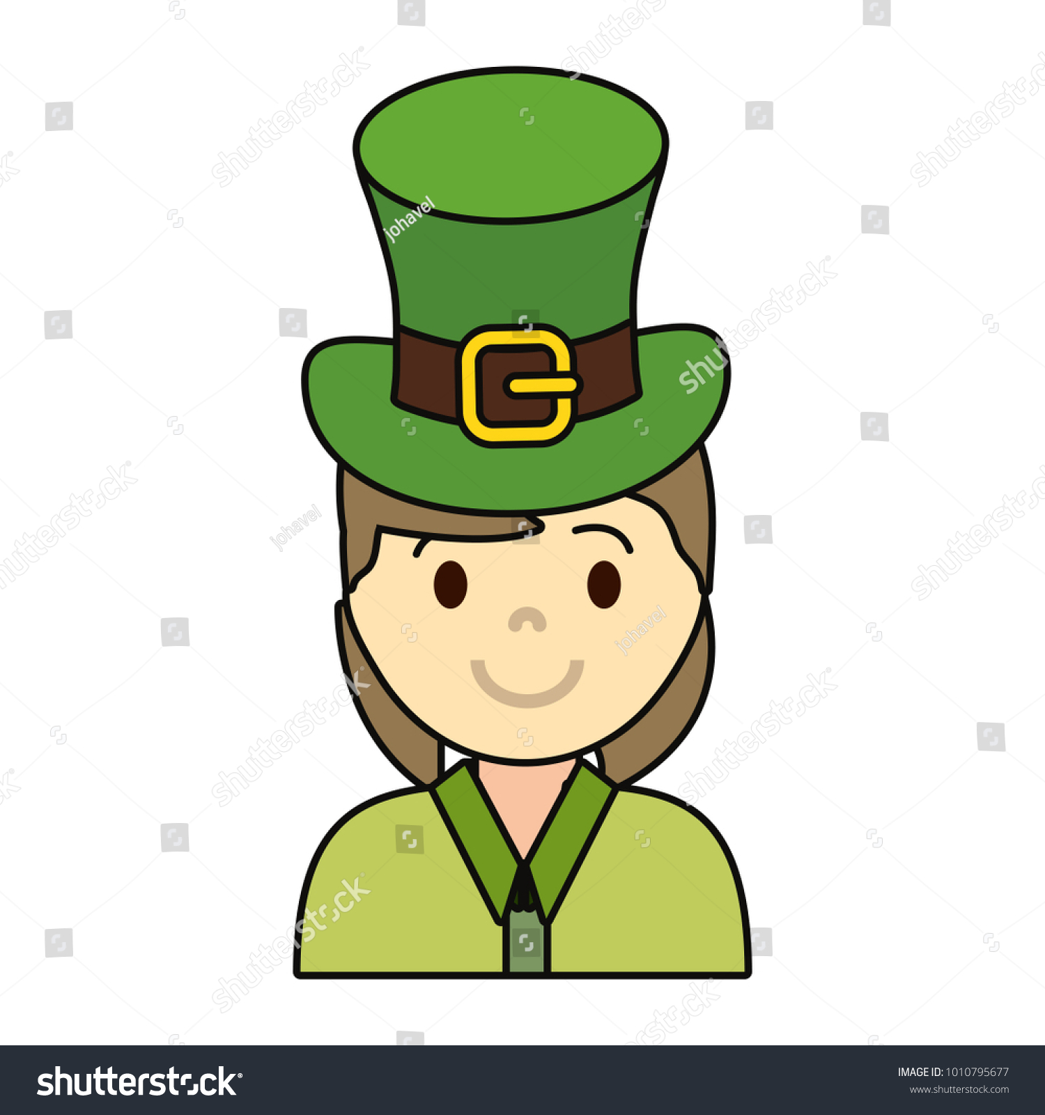 Irish Top Hat Design Stock Vector (Royalty Free) 1010795677