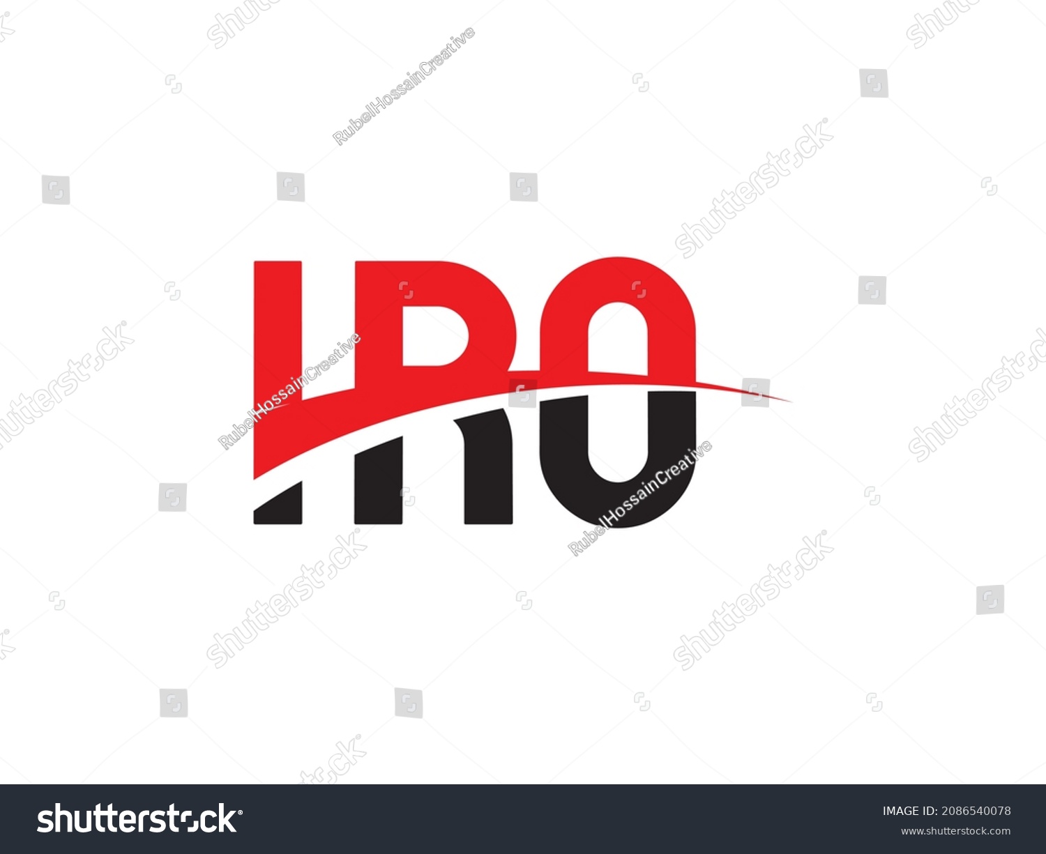 Iro Letter Initial Logo Design Vector Stock Vector (Royalty Free ...