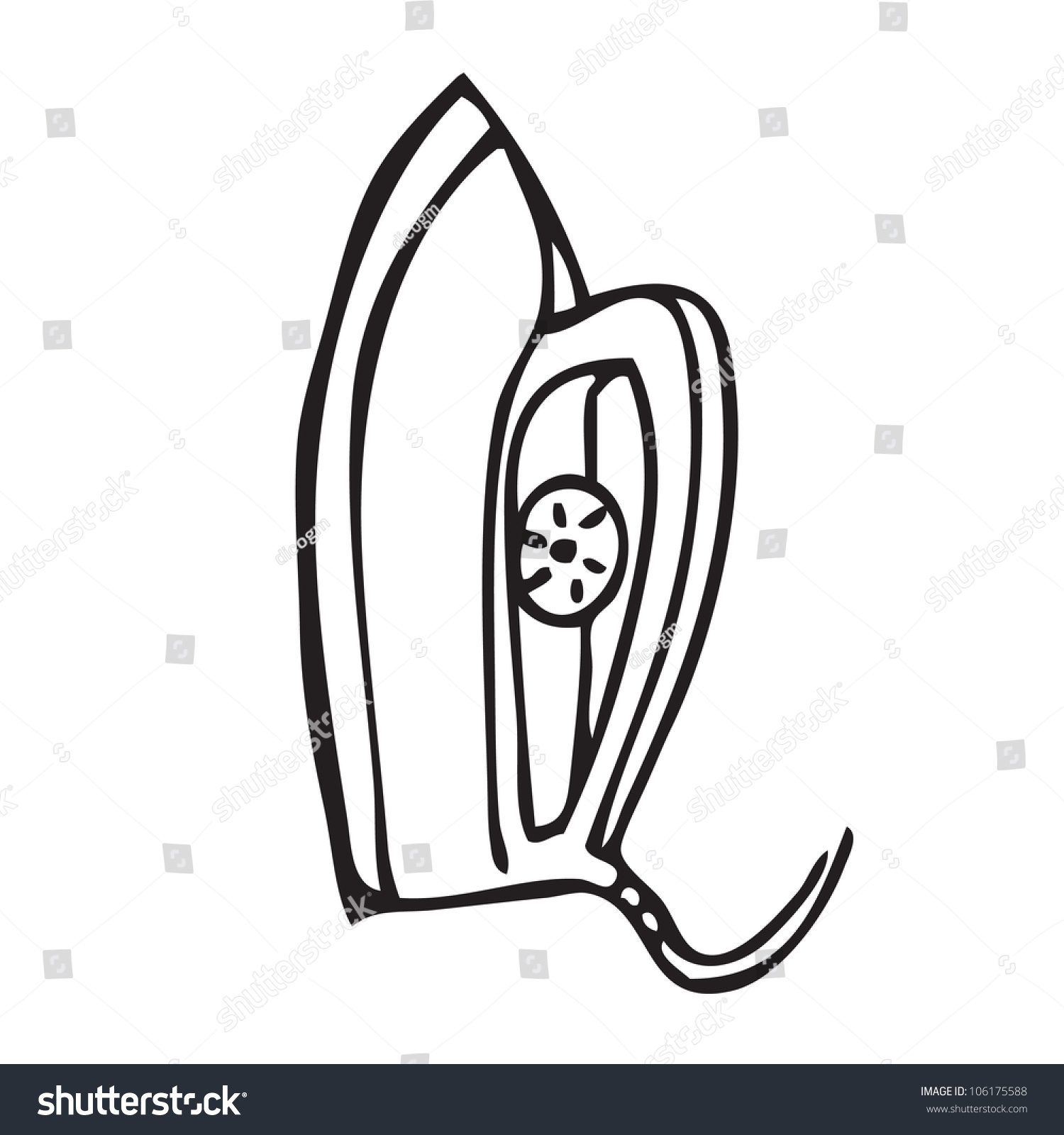 Iron Doodle Vector Cartoon Stock Vector (Royalty Free) 106175588