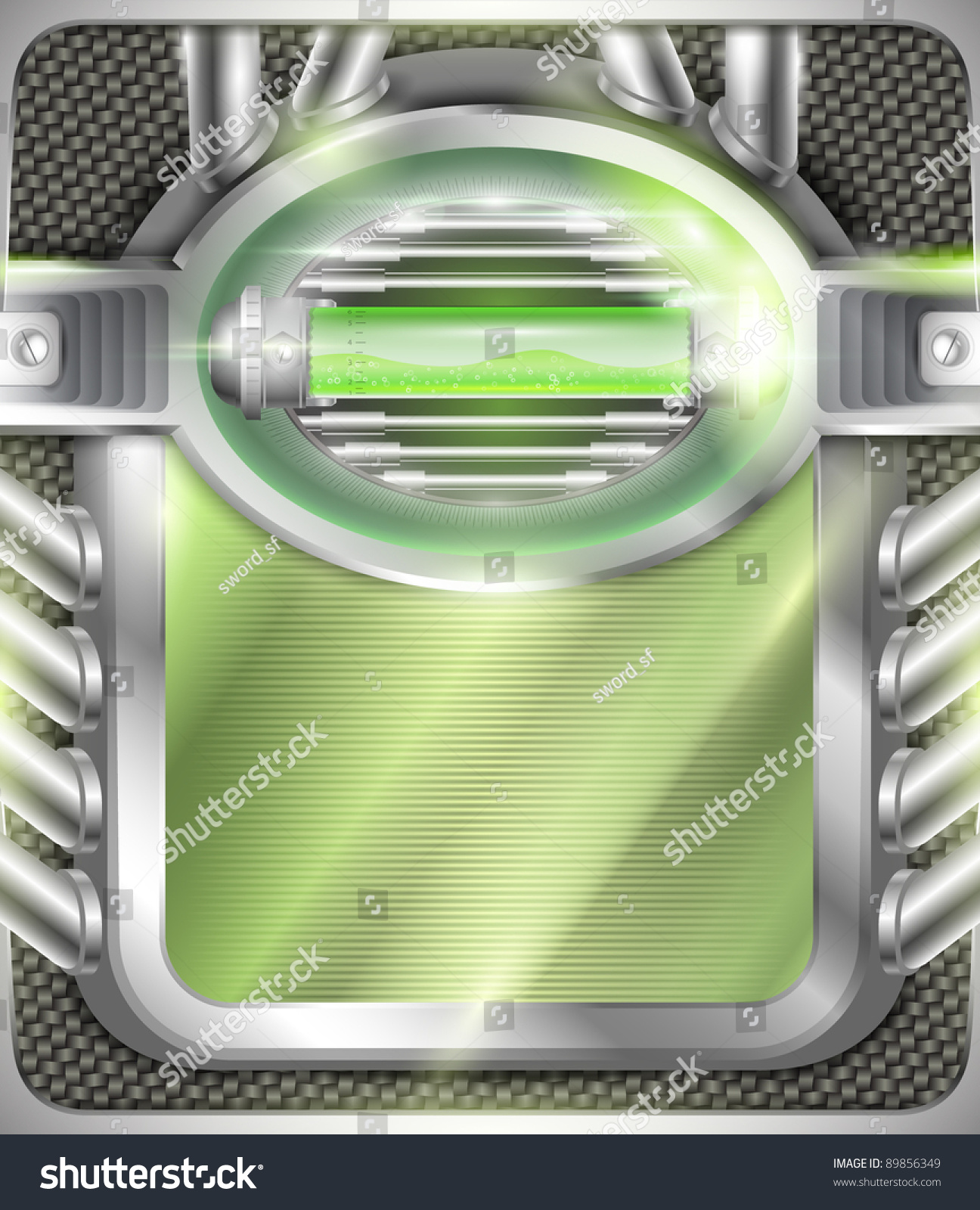Iron Template Green Design Elements Stock Vector (Royalty Free) 89856349