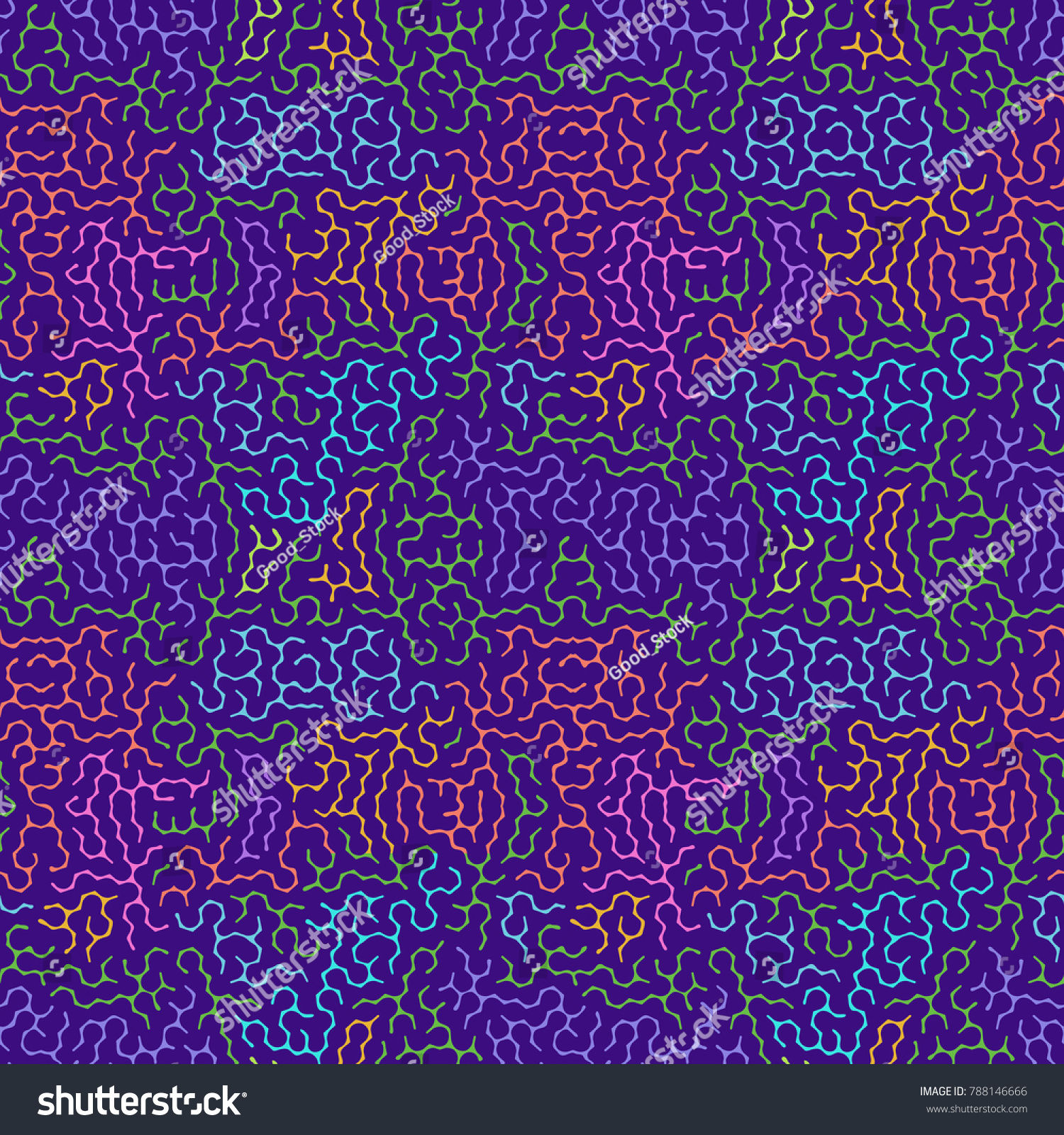 Irregular Colorfull Seamless Pattern Tileable Abstract Stock Vector ...