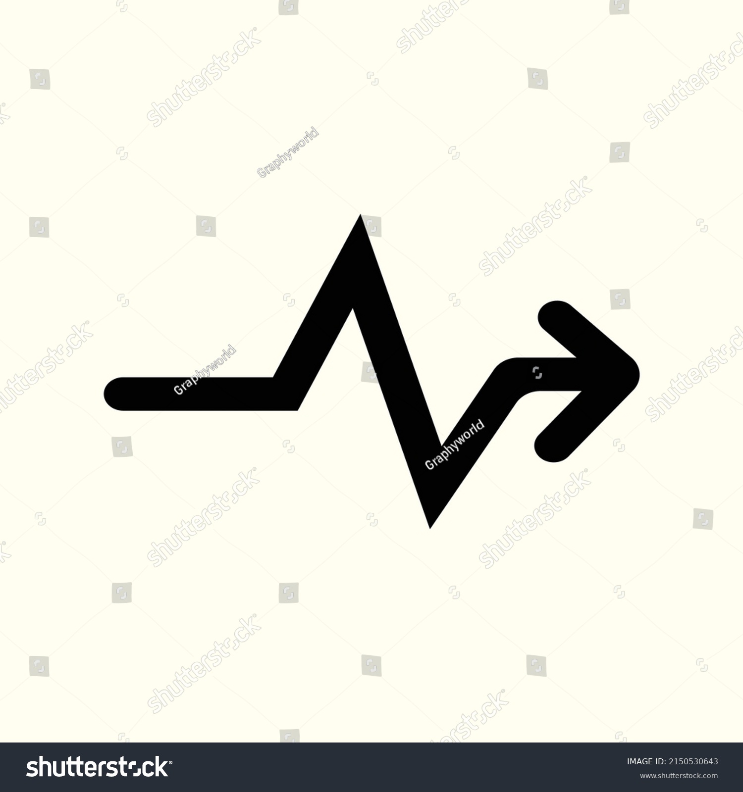 Irregular Zig Zag Line Arrow Pointing Stock Vector (Royalty Free ... Irregular Zig Zag Line Arrow Pointing Stock Vector (Royalty Free ...