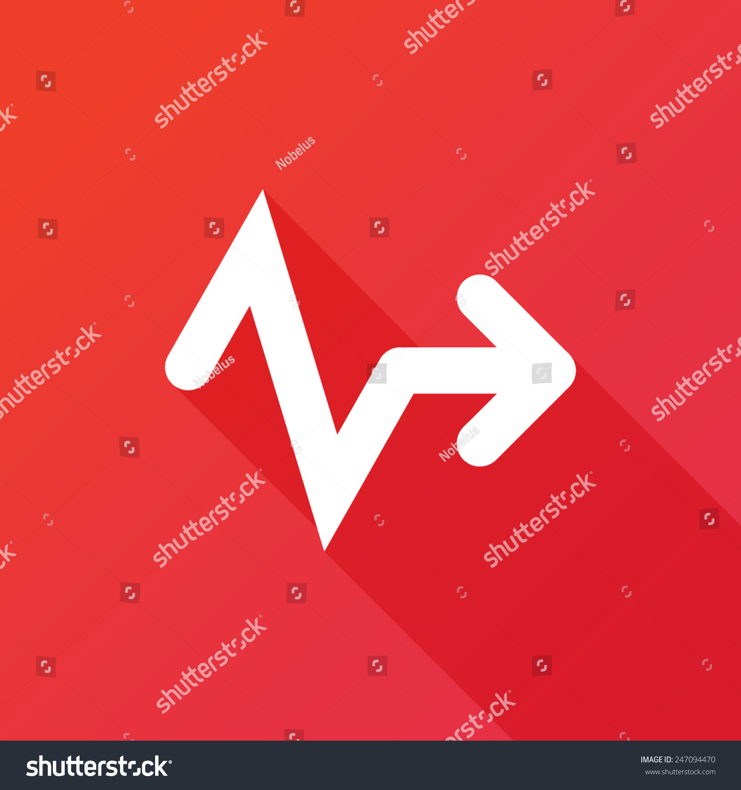 Irregular Zig Zag Line Arrow Pointing Stock Vector (Royalty Free) 247094470 Irregular Zig Zag Line Arrow Pointing Stock Vector (Royalty Free) 247094470