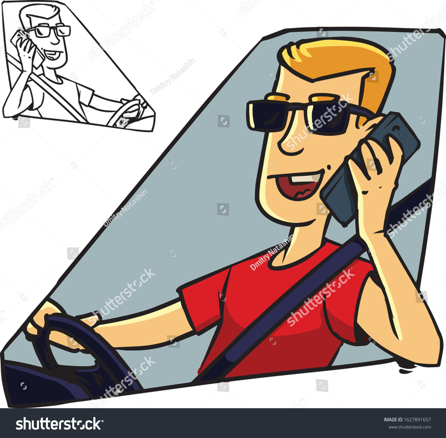 Irresponsible Man Calling By Phone While Stock Vector (Royalty Free ... Irresponsible Man Calling By Phone While Stock Vector (Royalty Free ...