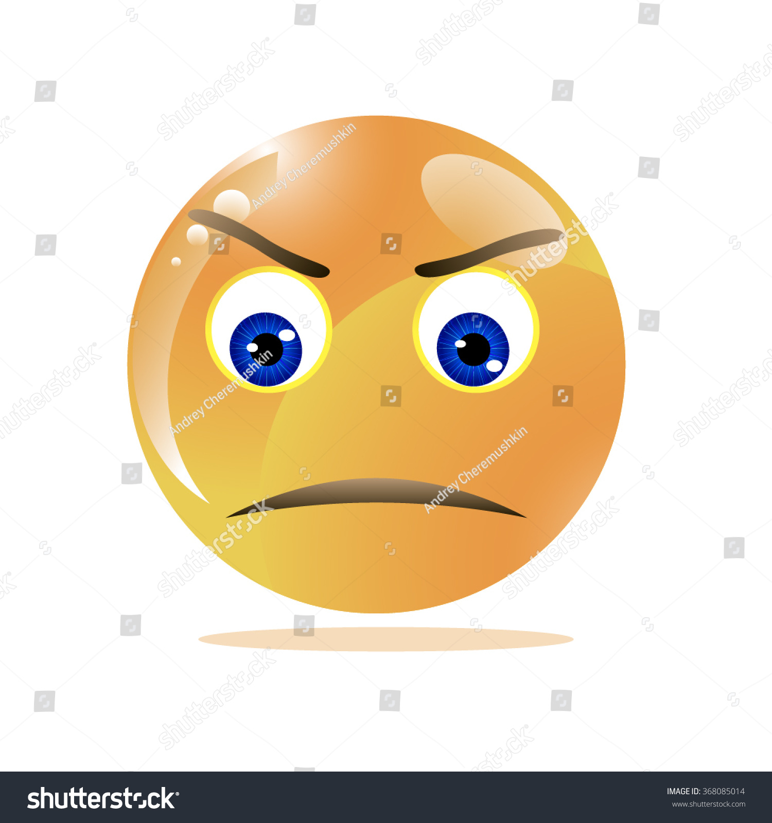 Irritation Emoticon Vector Illustration Stock Vector (Royalty Free ...