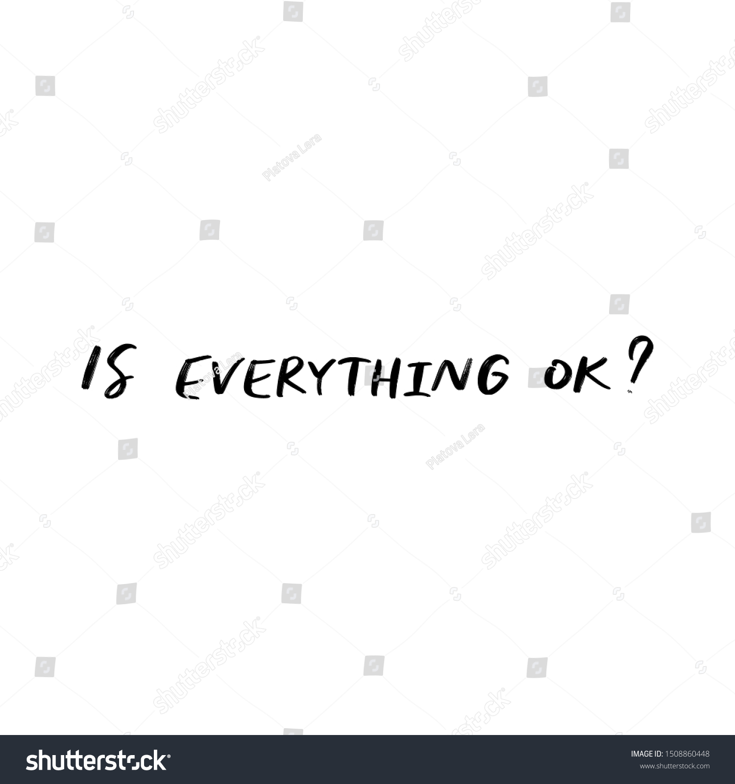 Everything Vector Hand Lettering: vector de stock (libre de regalías ...