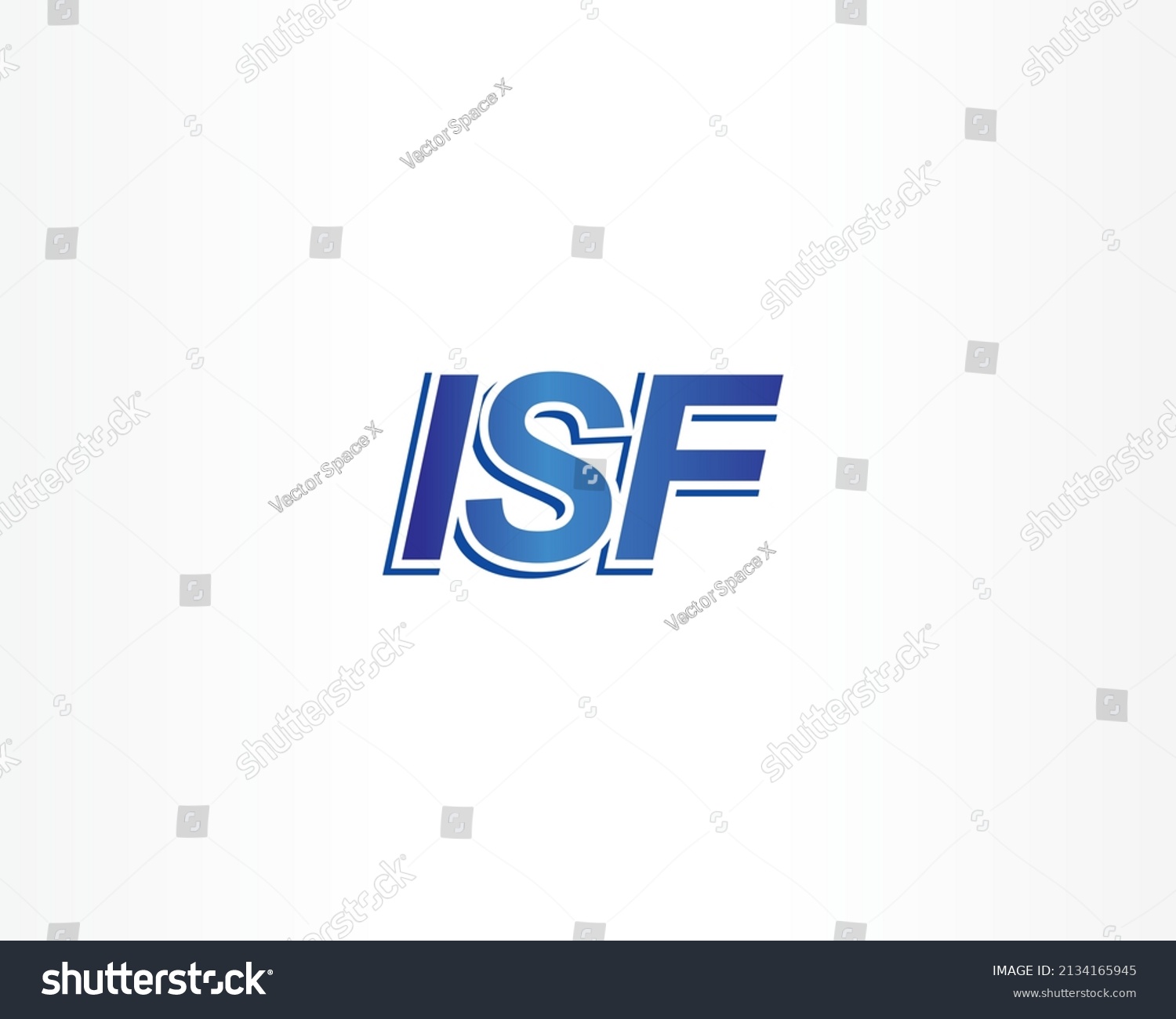 Isf Vector Concept Logo Design Icon Stock Vector (Royalty Free ...