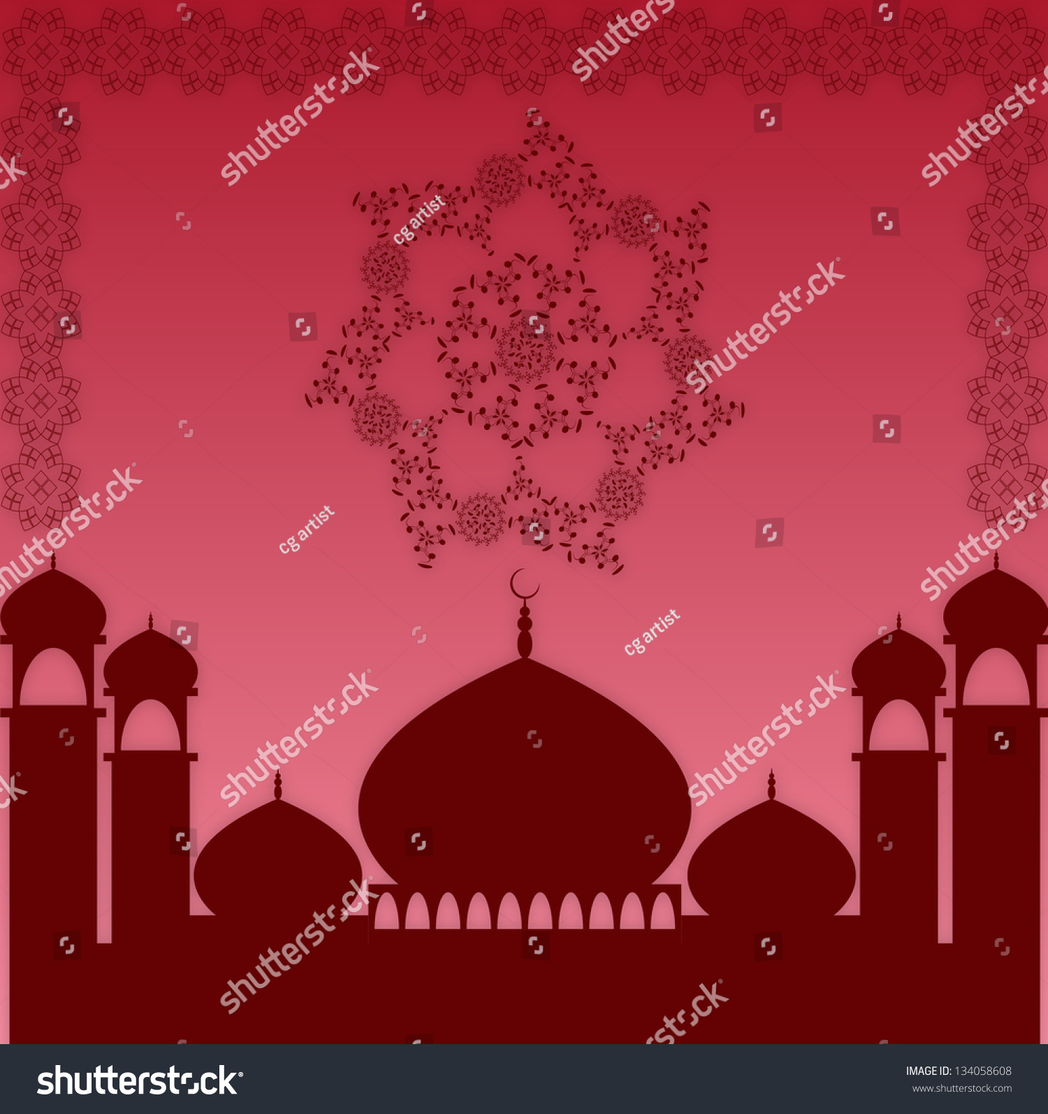 Islamic Background Jpeg Version Available Gallery Stock Vector (Royalty ...