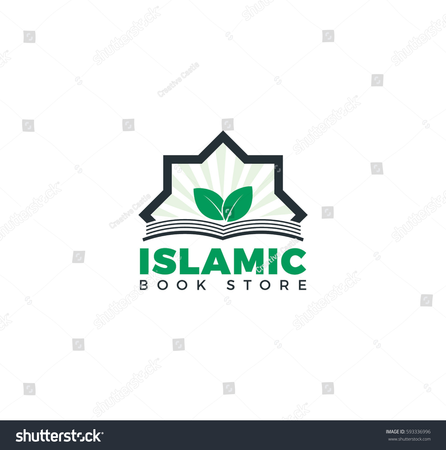 Vektor Stok Logo toko buku Islam (Tanpa Royalti) 593336996 | Shutterstock