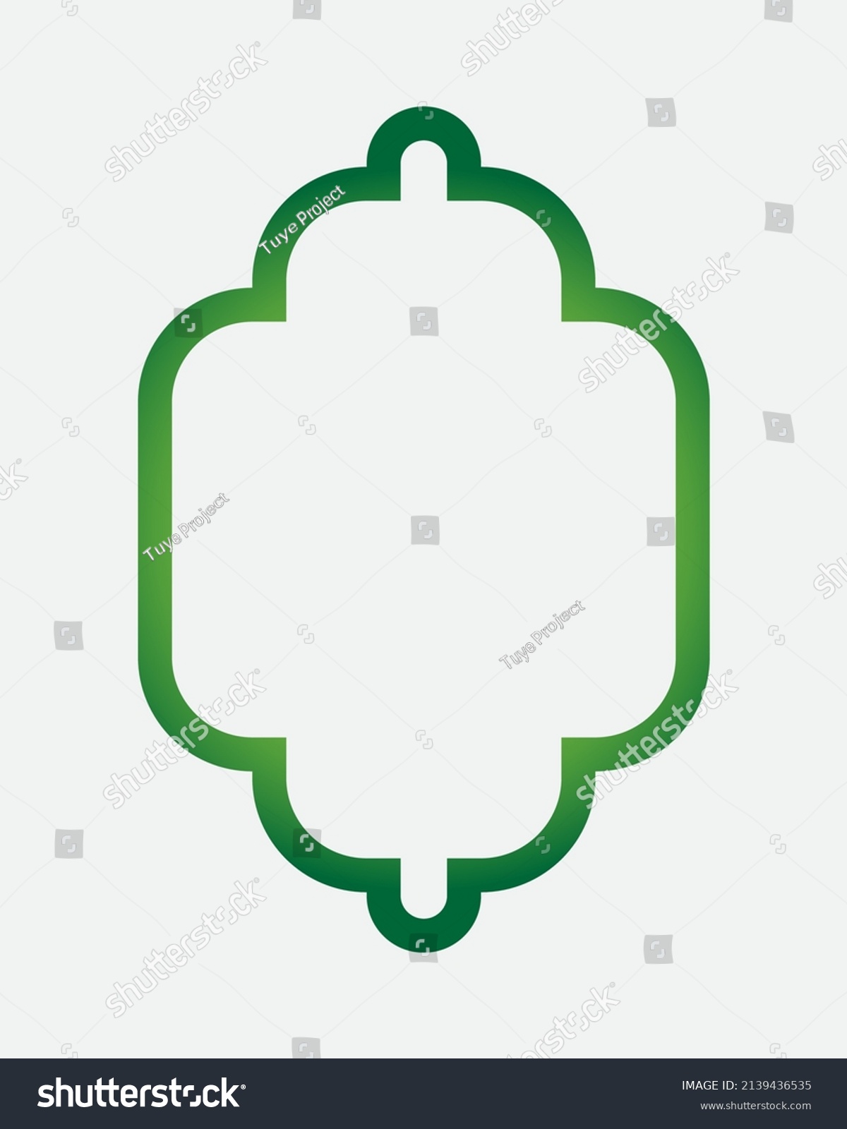 Islamic Border Frame Element Design Islamic Stock Vector (Royalty Free ...