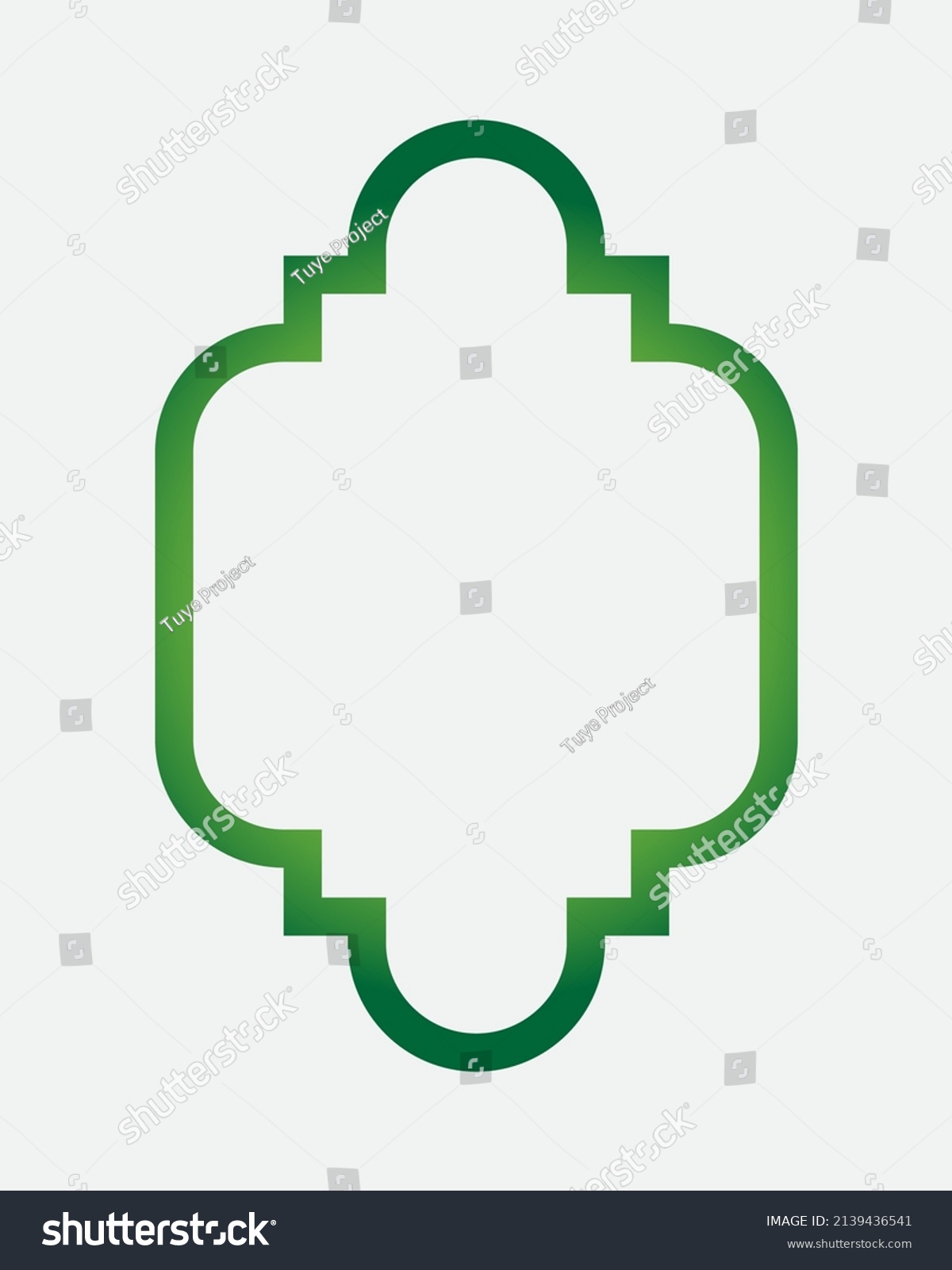 Islamic Border Frame Element Design Islamic Stock Vector (Royalty Free ...