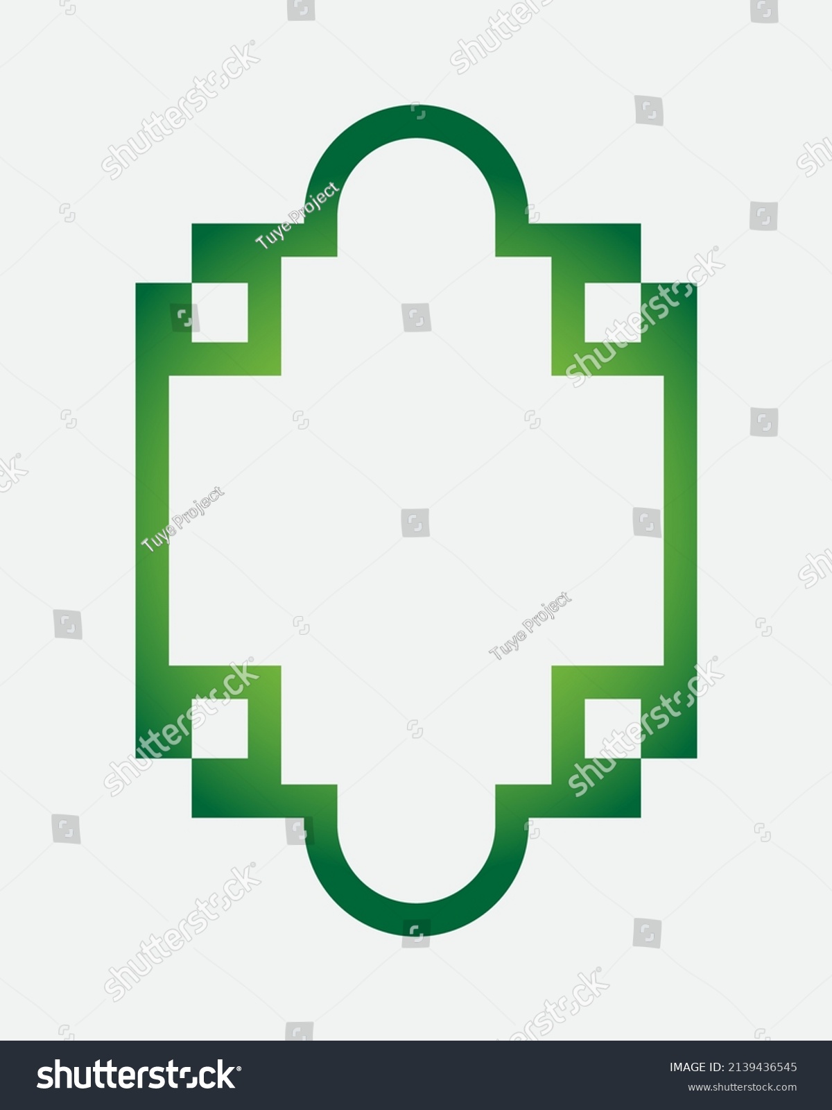 Islamic Border Frame Element Design Islamic Stock Vector (Royalty Free ...