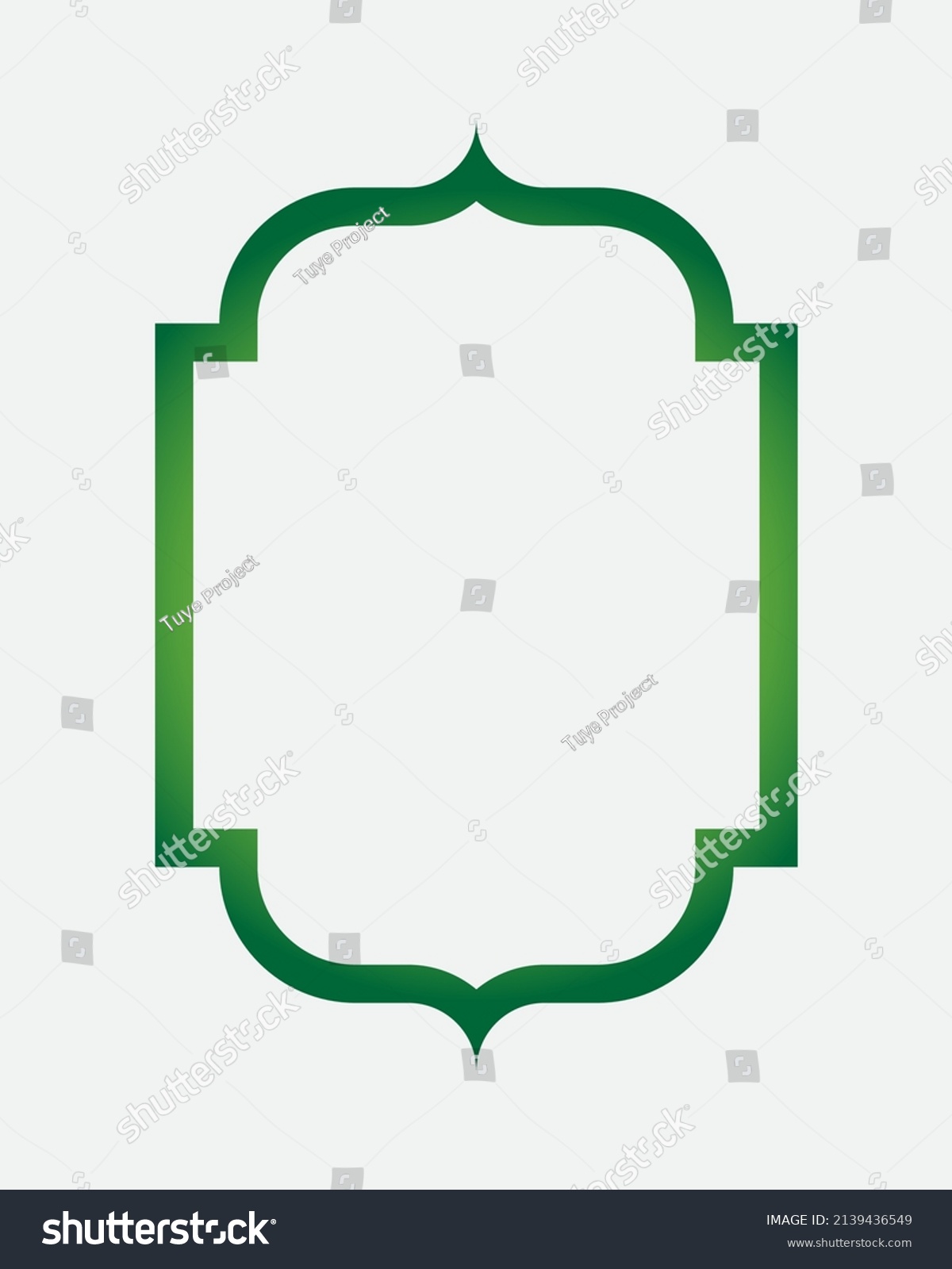 Islamic Border Frame Element Design Islamic Stock Vector (Royalty Free ...
