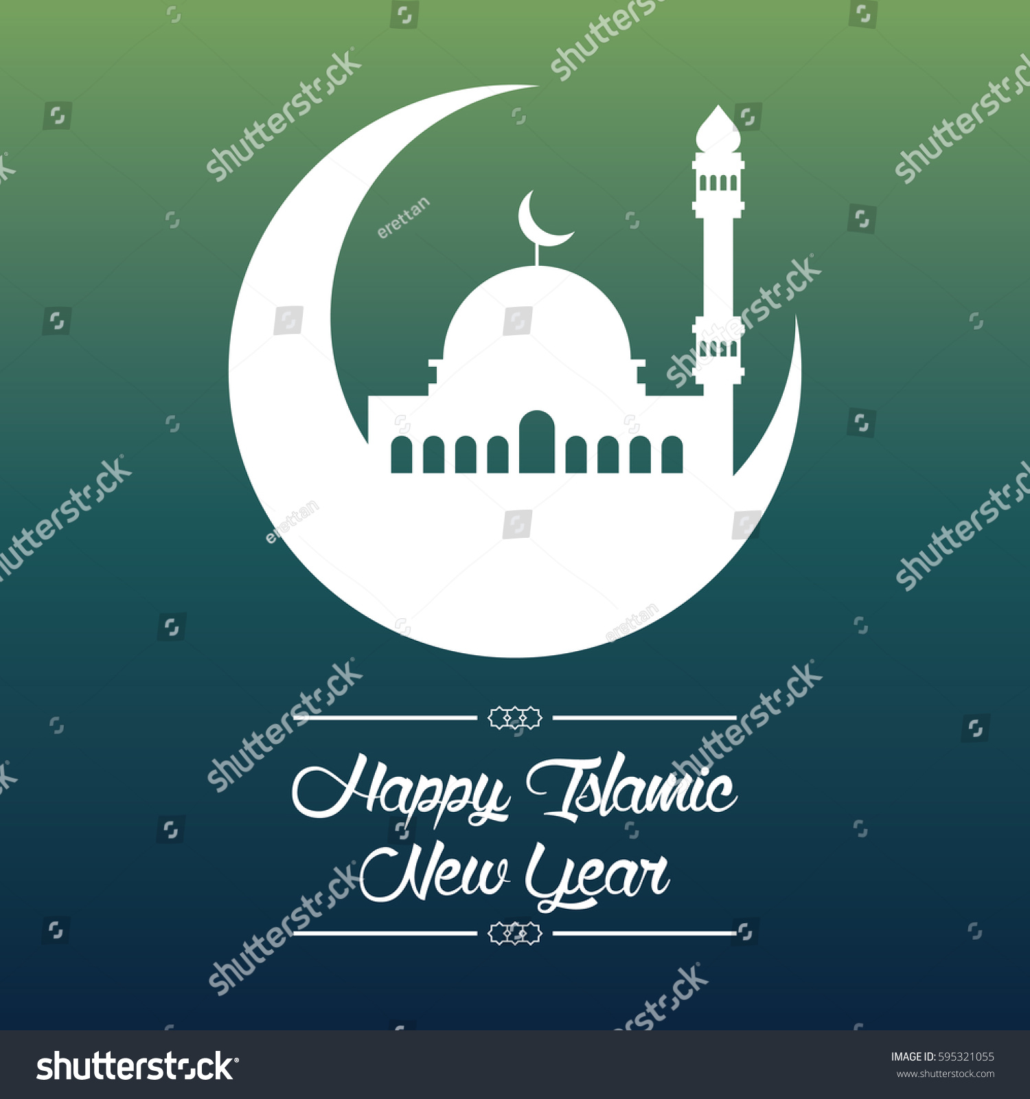 Islamic Card Design Stock Vector (Royalty Free) 595321055 | Shutterstock