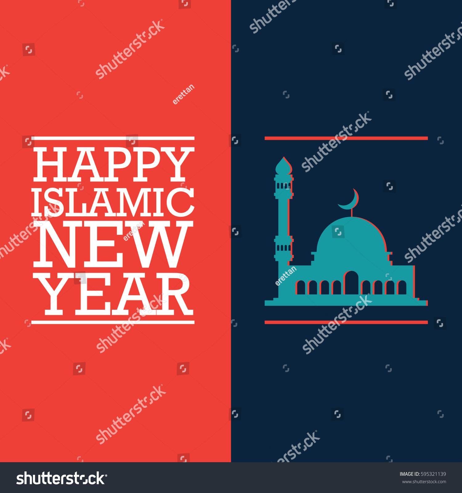 Islamic Card Design Stock Vector (Royalty Free) 595321139 | Shutterstock