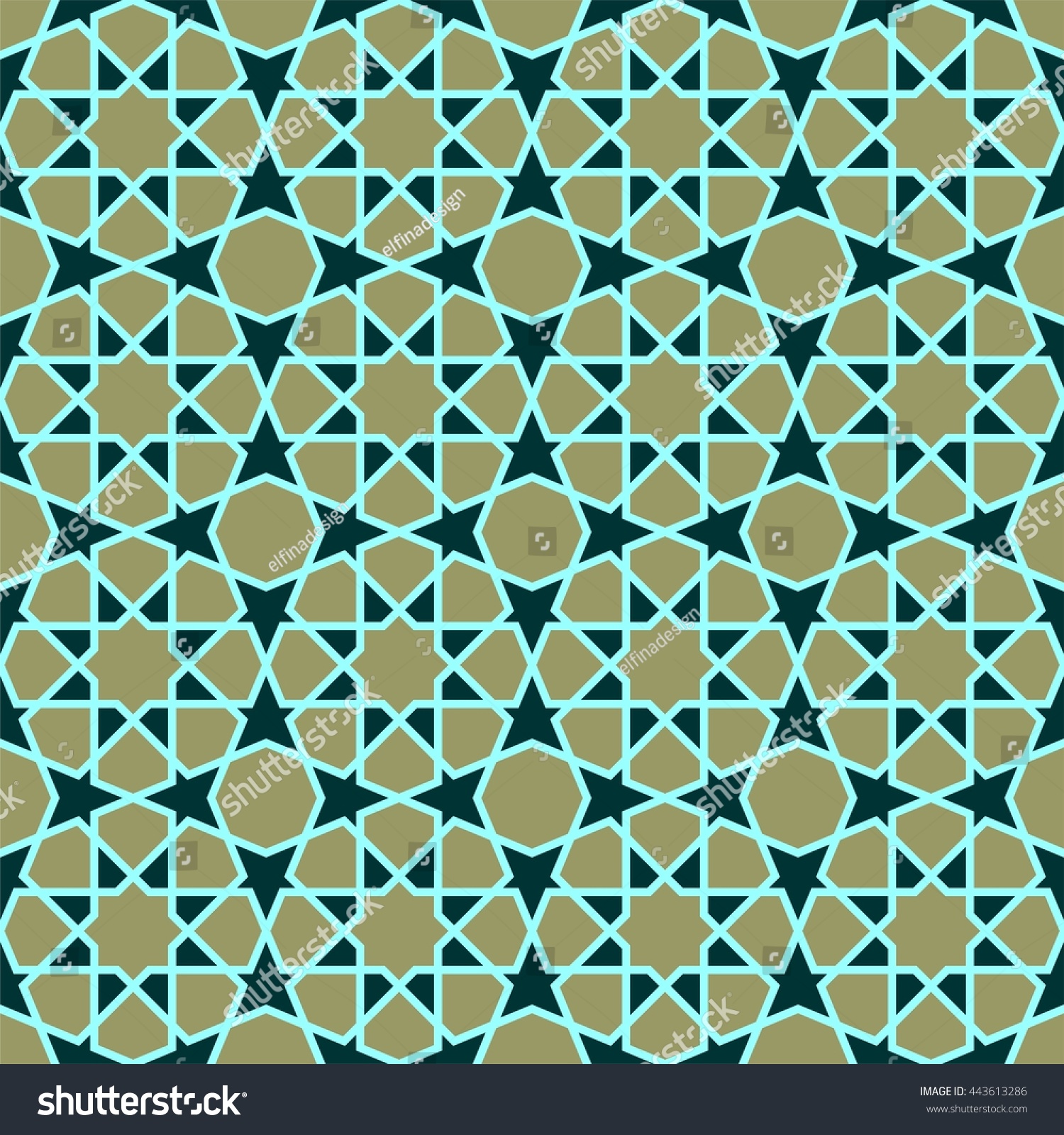 Islamic Geometric Art Arabic Star Pattern Stock Vector (Royalty Free ...