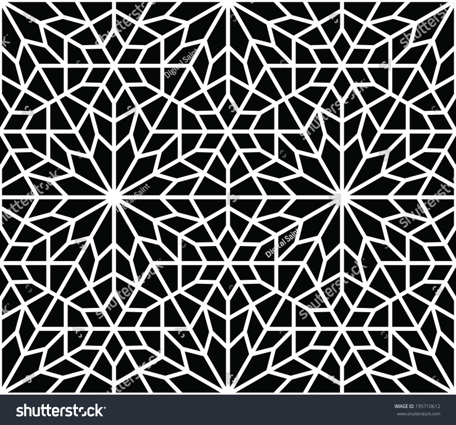 Islamic Geometric Seamless Background Stock Vector (Royalty Free ...