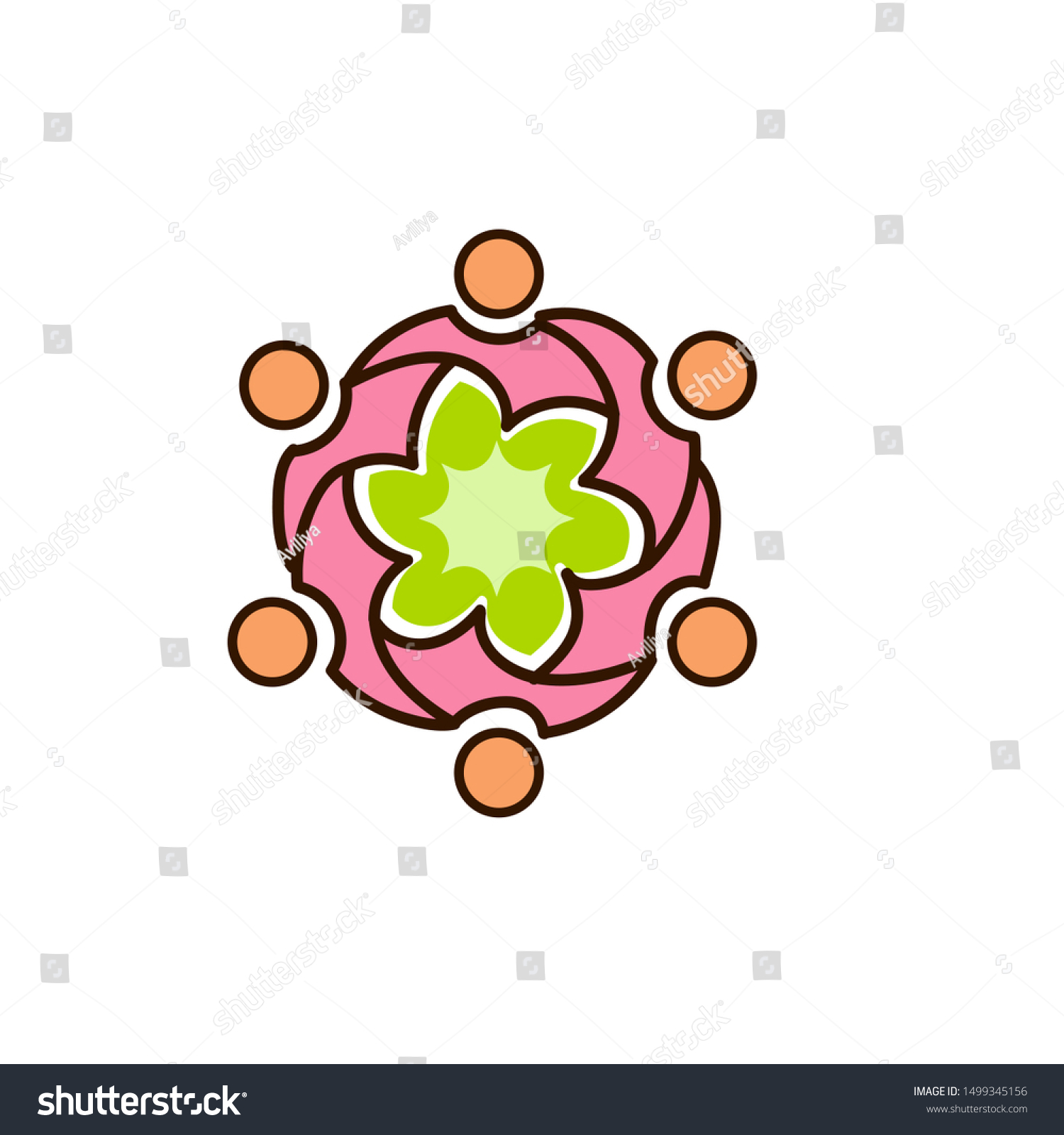 Islamic Geometry Friendship Vector Illustration Stock Vector (Royalty ...