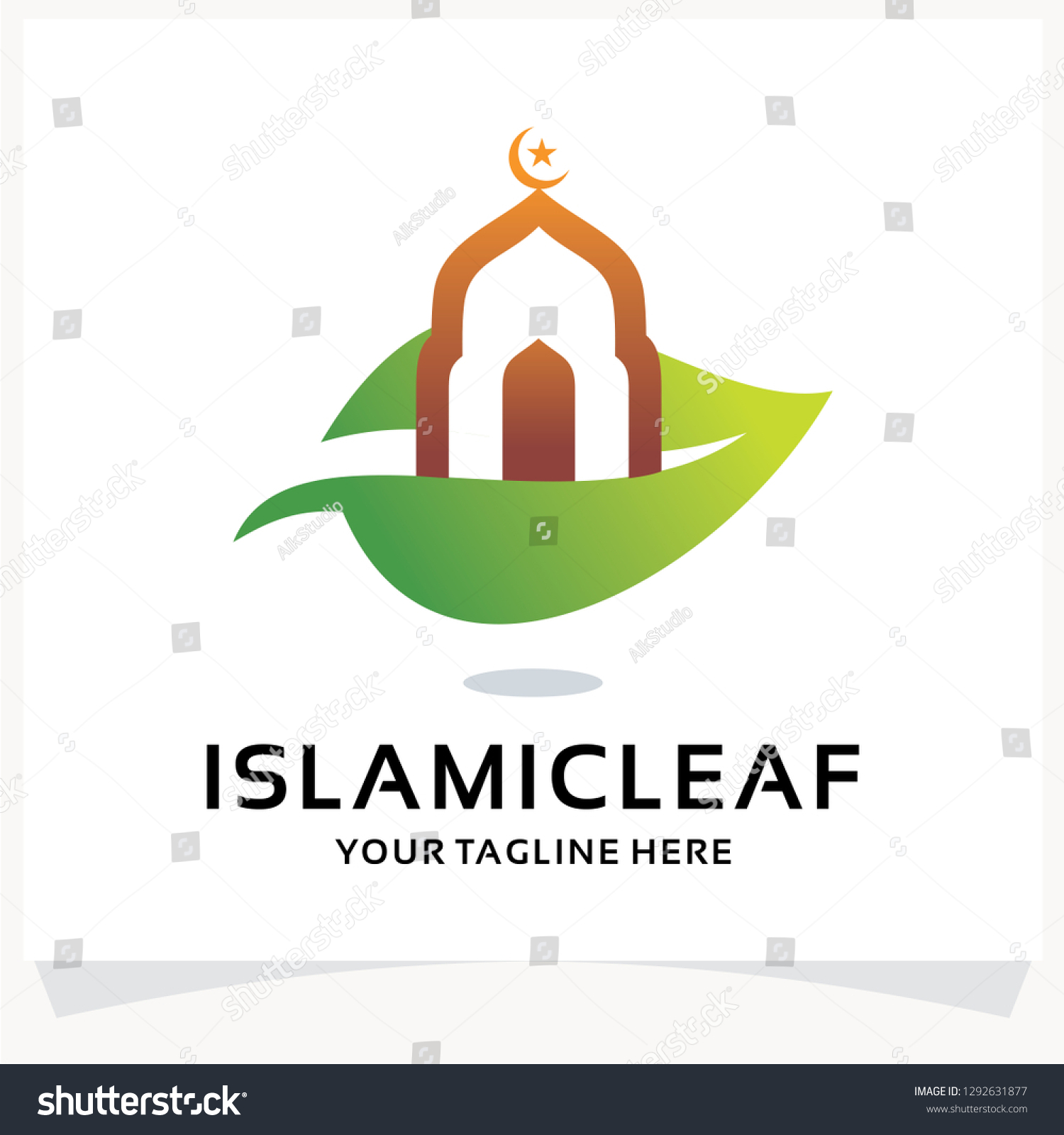 Islamic Leaf Logo Design Template Inspiration: Vector có sẵn (miễn phí ...