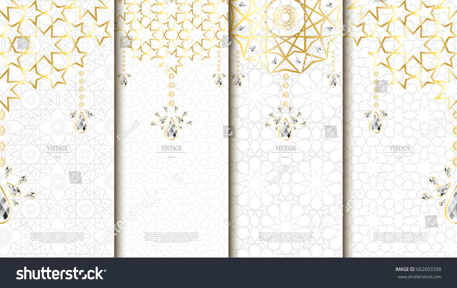 Islamic Pattern Element Concept Template Diamond Stock Vector (Royalty ...