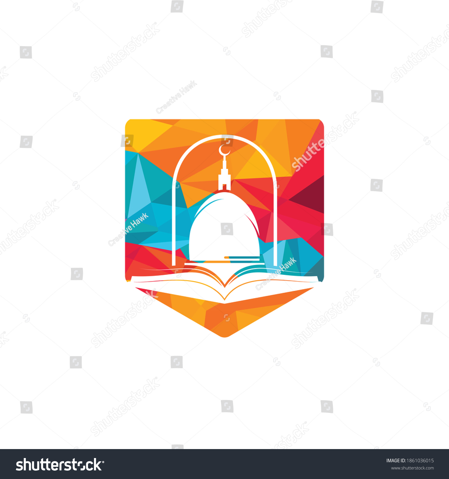 Islamic School Vector Logo Design Muslim Stock Vector (Royalty Free ...