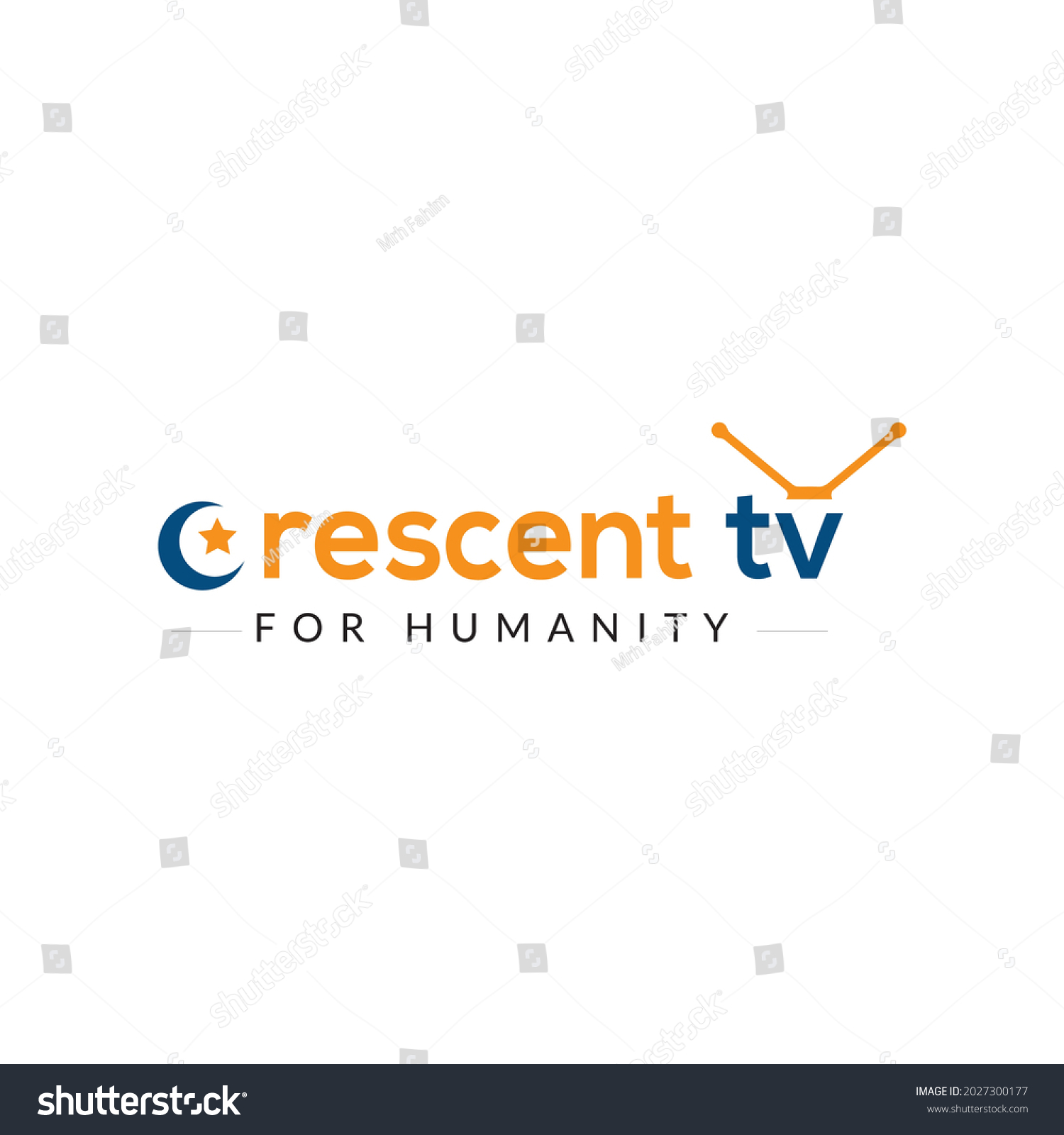 Islamic Tv Logo Vector File Stock Vector (Royalty Free) 2027300177