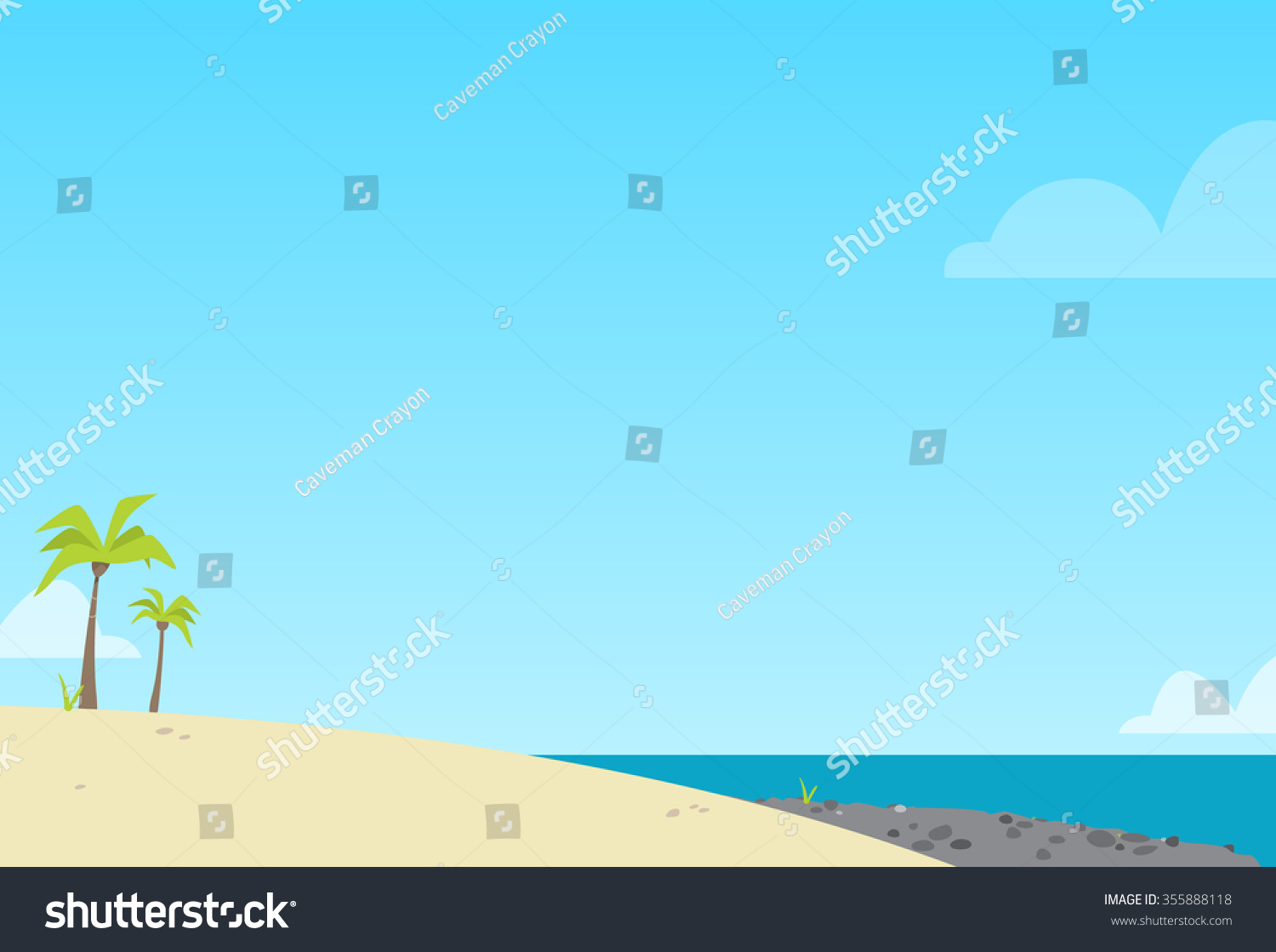 Island Background Stock Vector (Royalty Free) 355888118 | Shutterstock