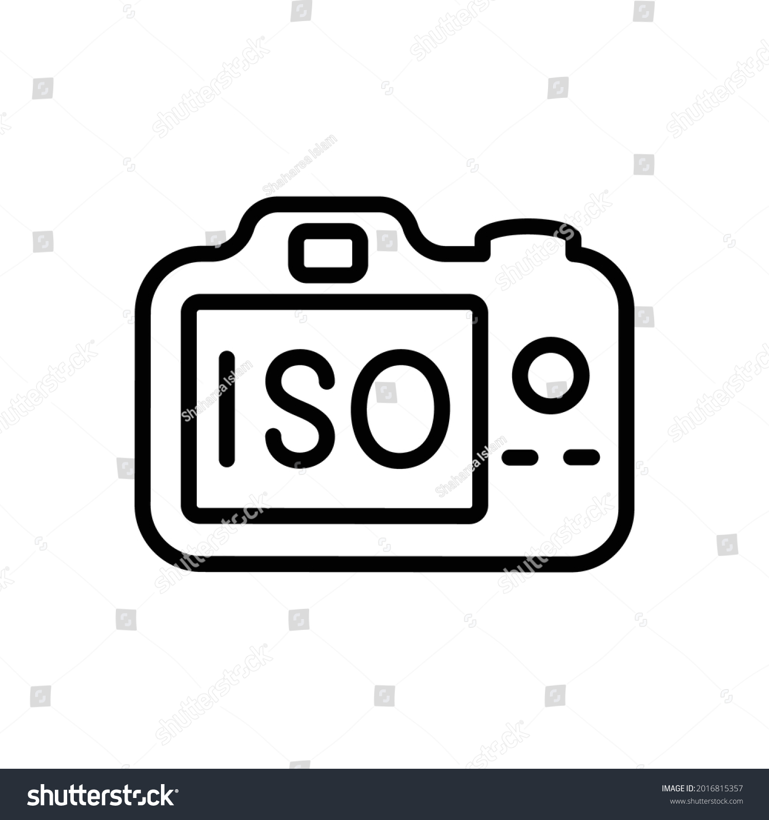 Iso Balance Mode Icon Line Vector Stock Vector (Royalty Free ...