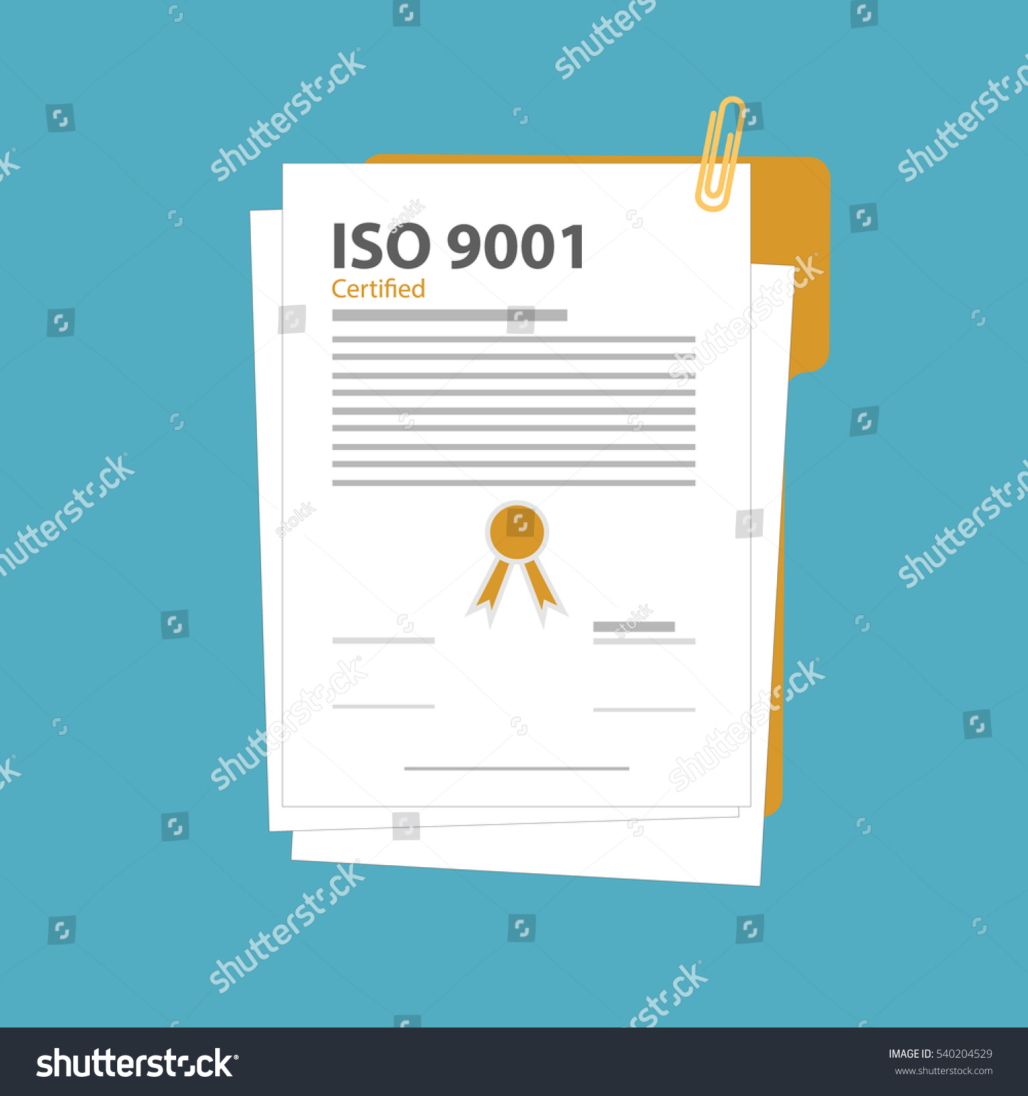 Iso 9001 Certified Quality Management System Stock Vector (Royalty Free ...