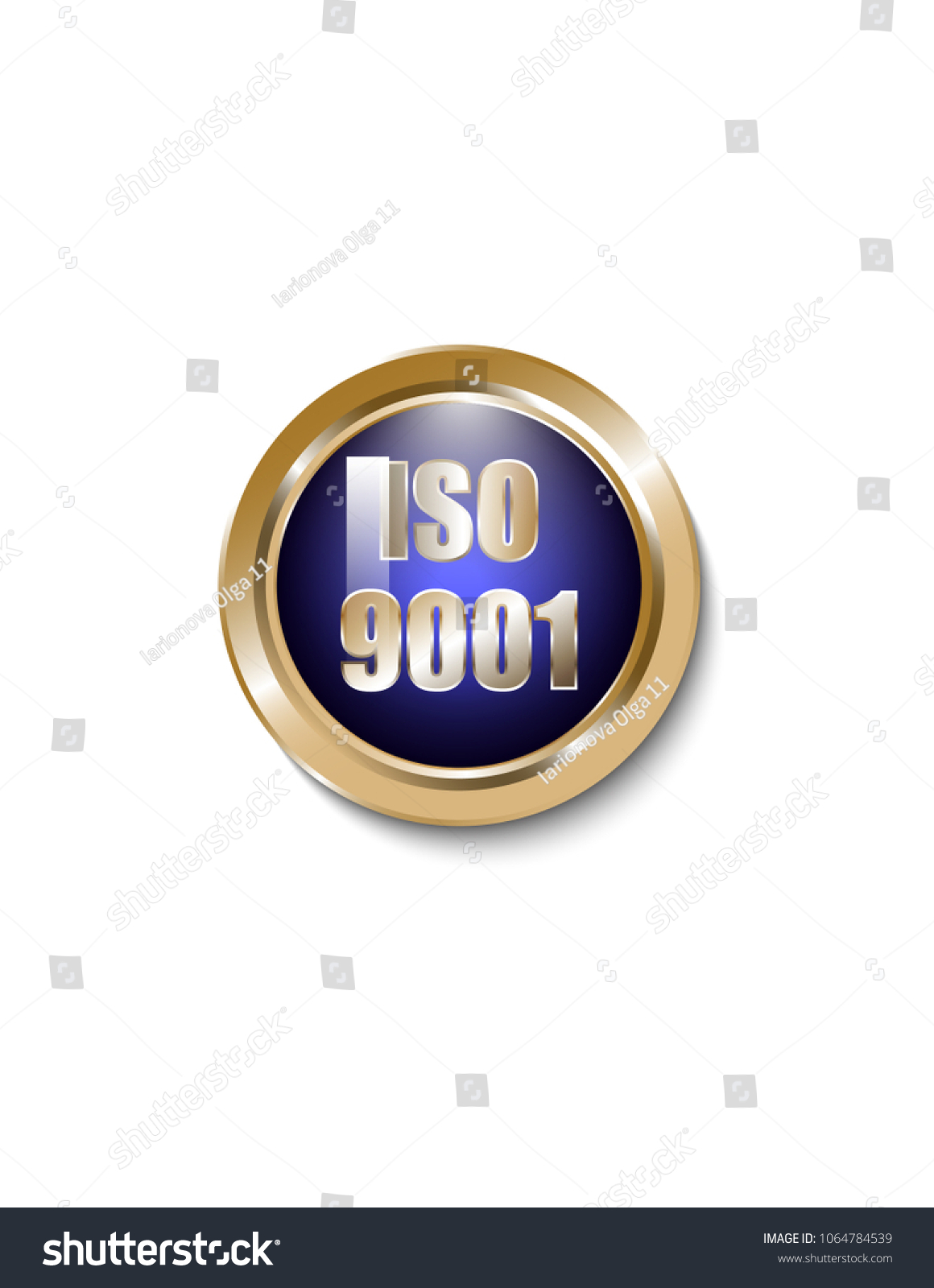 Iso 9001 Icon Stock Vector (Royalty Free) 1064784539 | Shutterstock