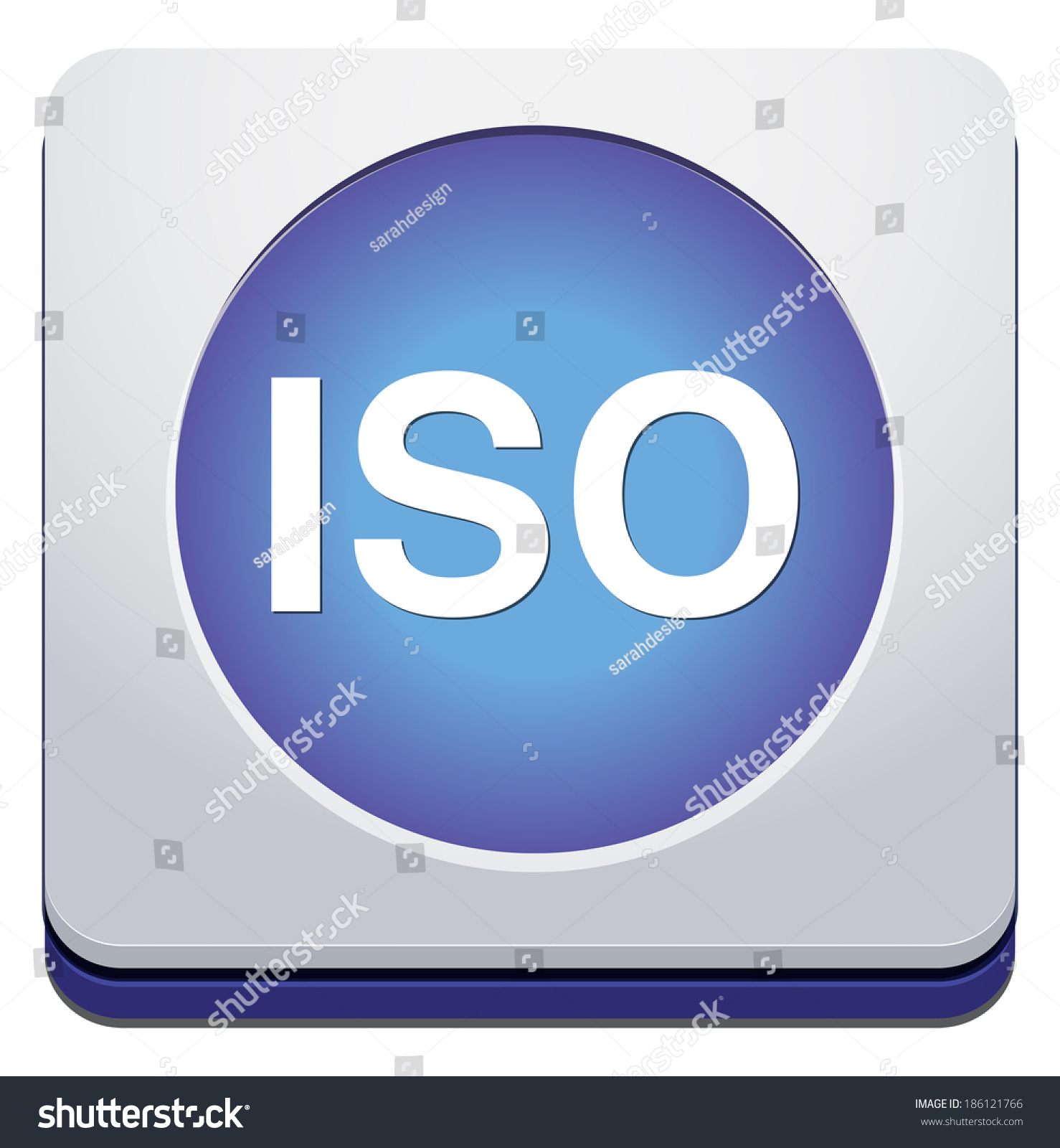 Iso Icon Stock Vector (Royalty Free) 186121766 | Shutterstock