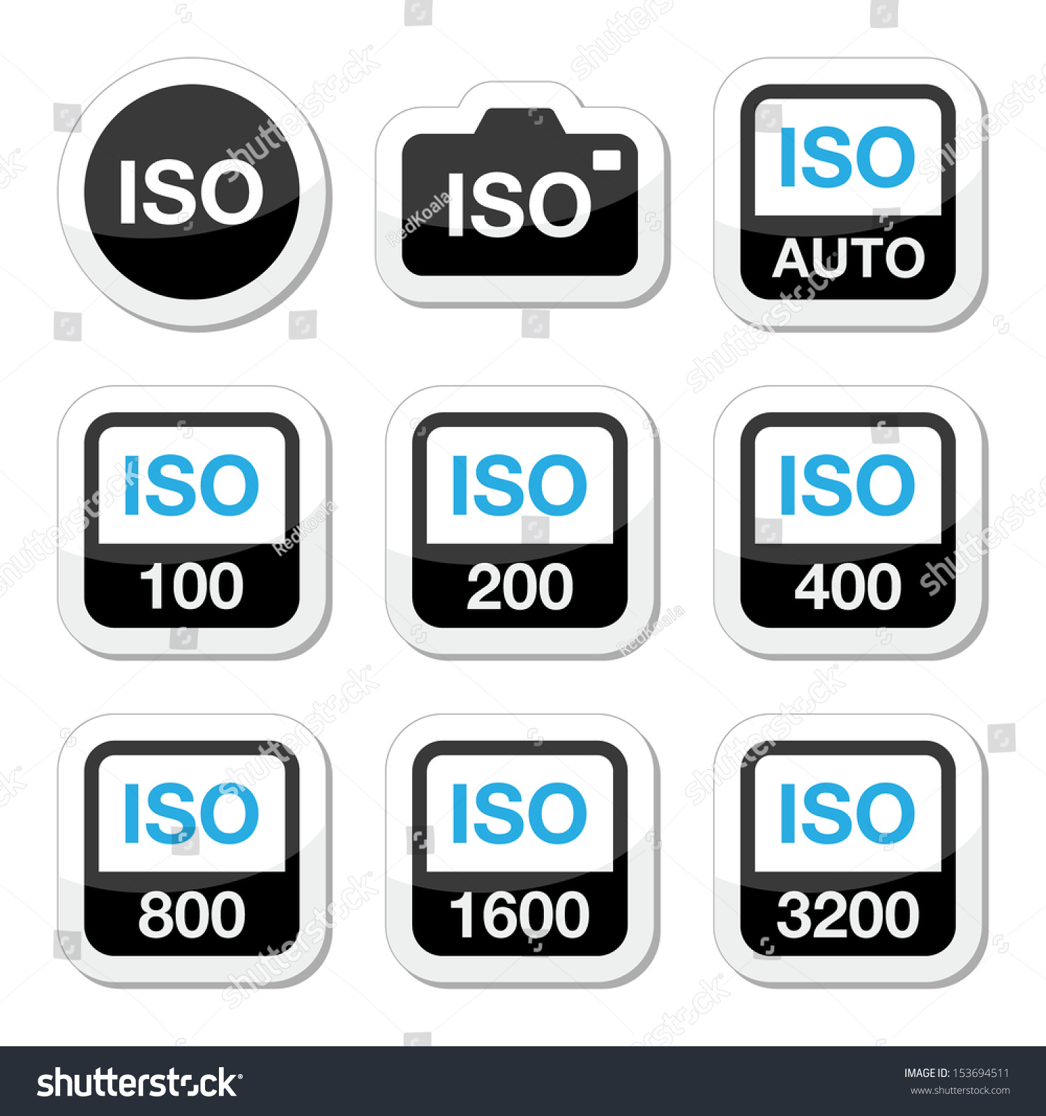 Iso Standard Icons Set Stock Vector (Royalty Free) 153694511 | Shutterstock