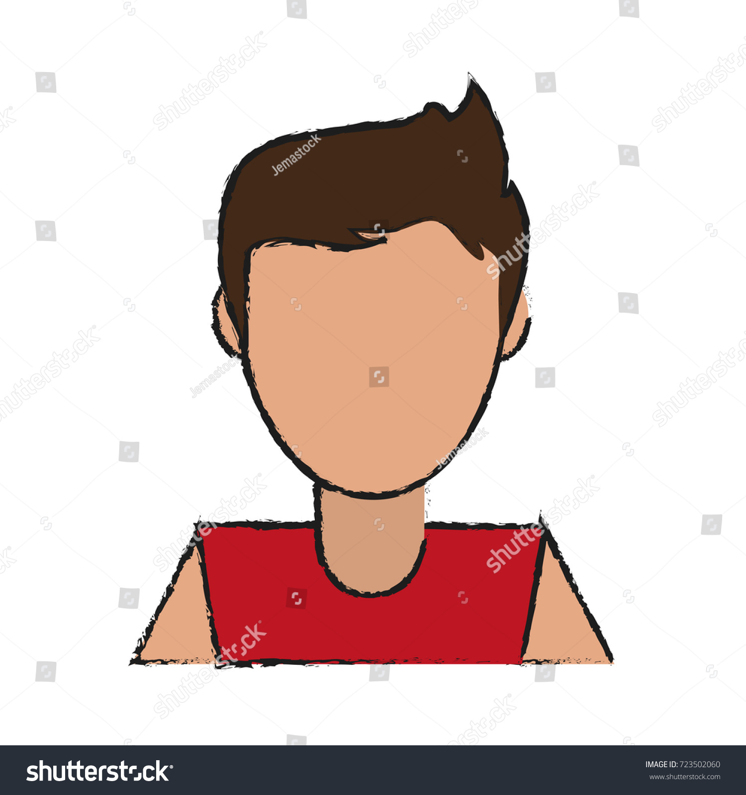 Isolated Avatar Boy Design Stock Vector (Royalty Free) 723502060 ...