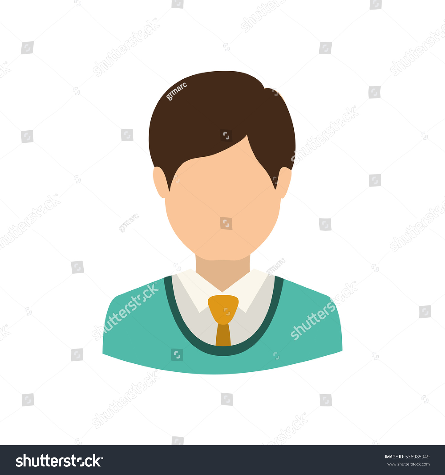 Isolated Avatar Man Design Stock Vector (Royalty Free) 536985949 ...