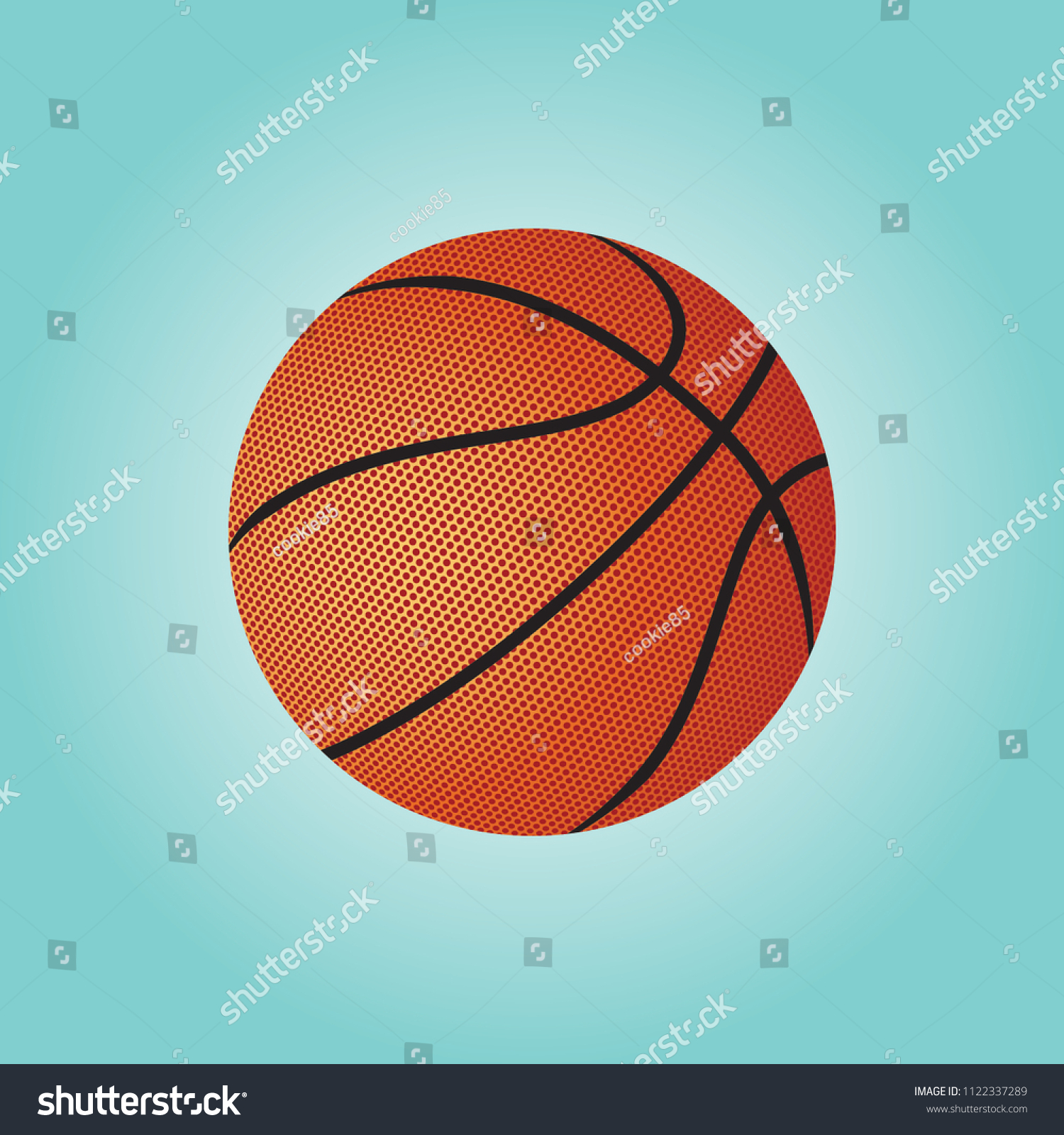 Isolated Basketball Vector Illustration Stock Vector (Royalty Free ...