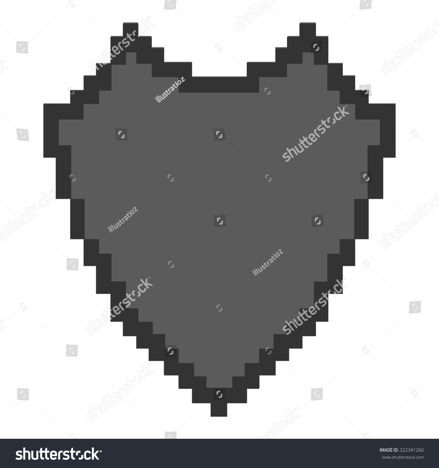 Isolated 8bit Icon On White Background Stock Vector (Royalty Free ...