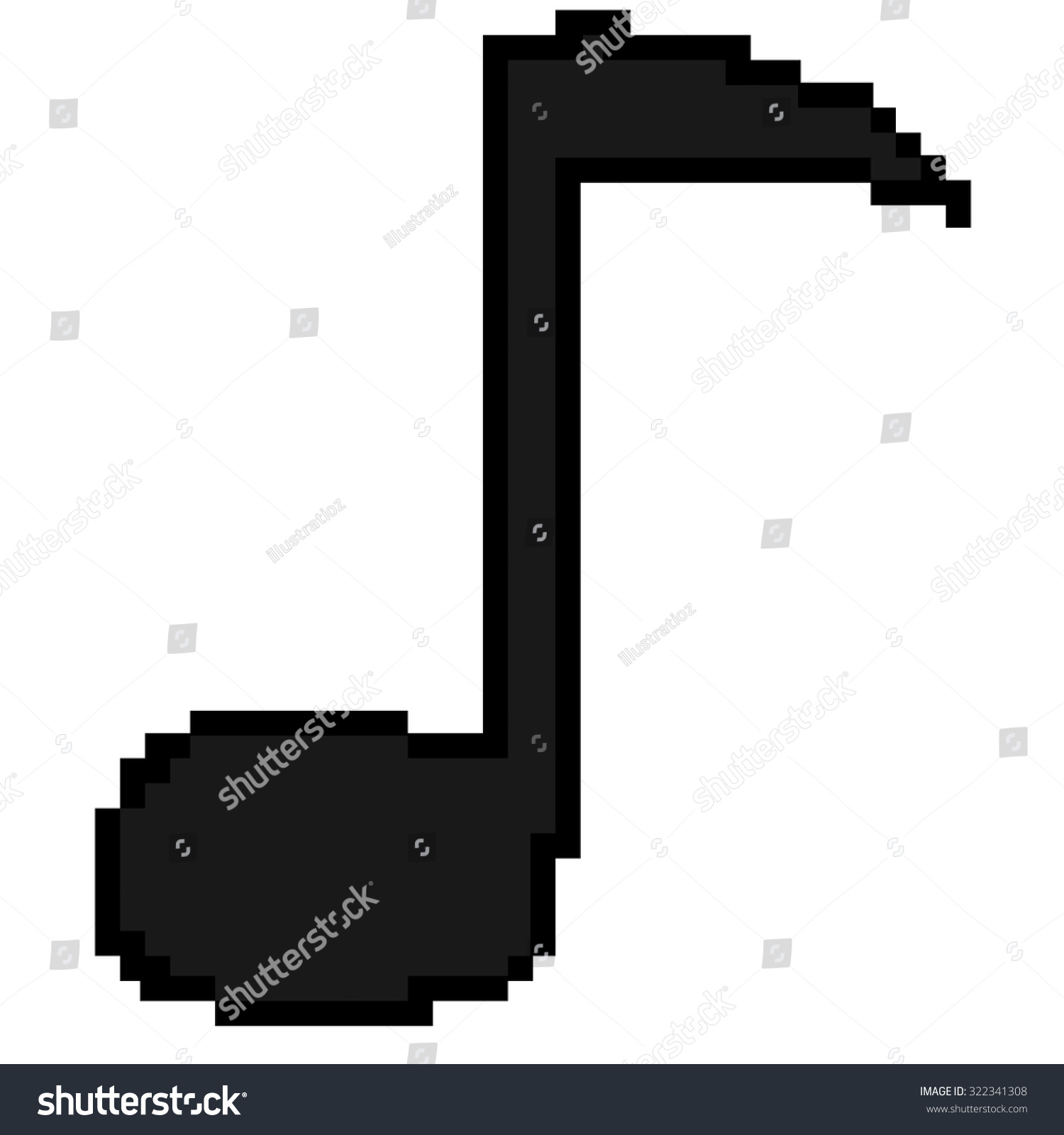 Isolated 8-Bit Icon On A White Background Stock Vector Illustration ...